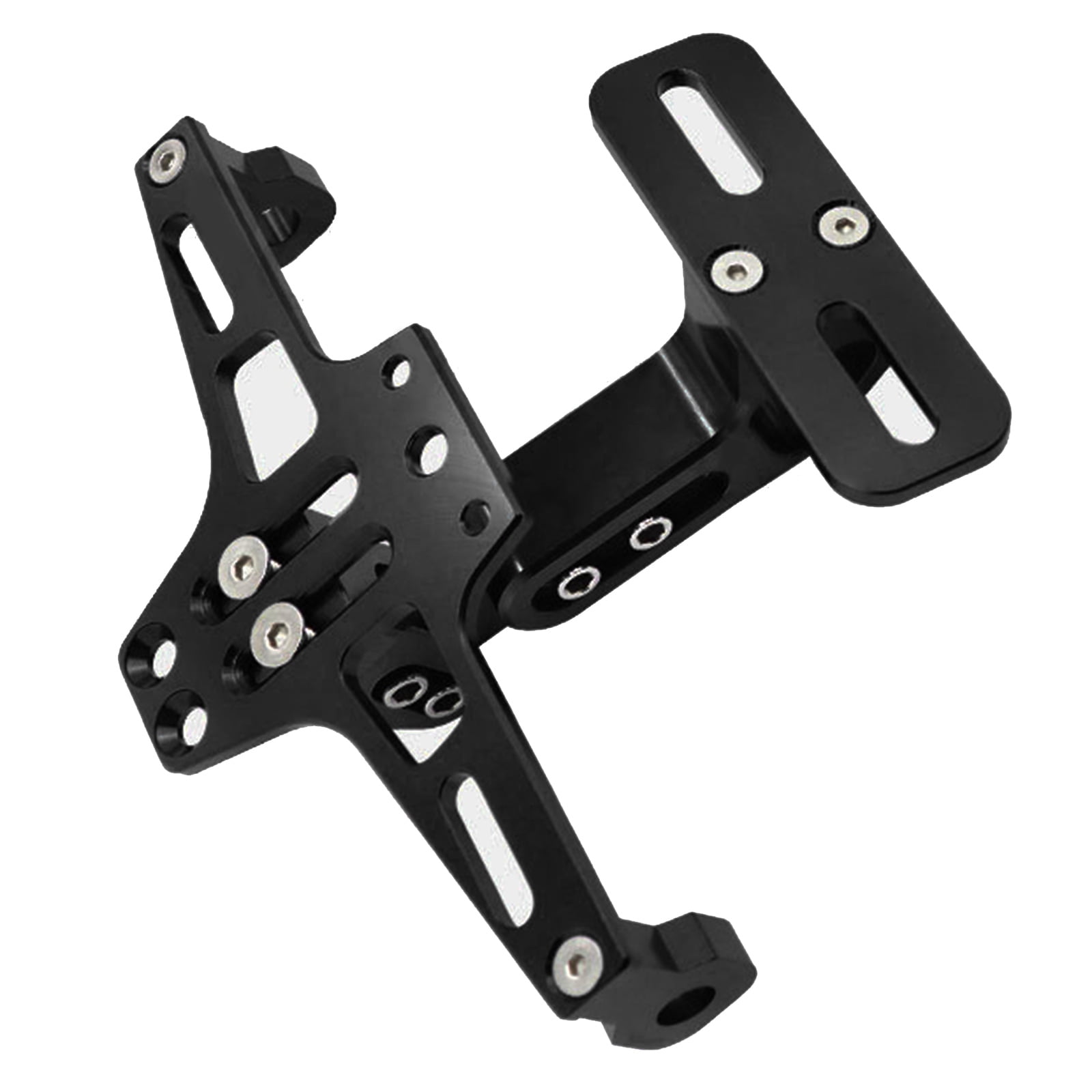 UNTERING Motorcycle Rear License Plate Frame Holder Adjustable Scooter ...