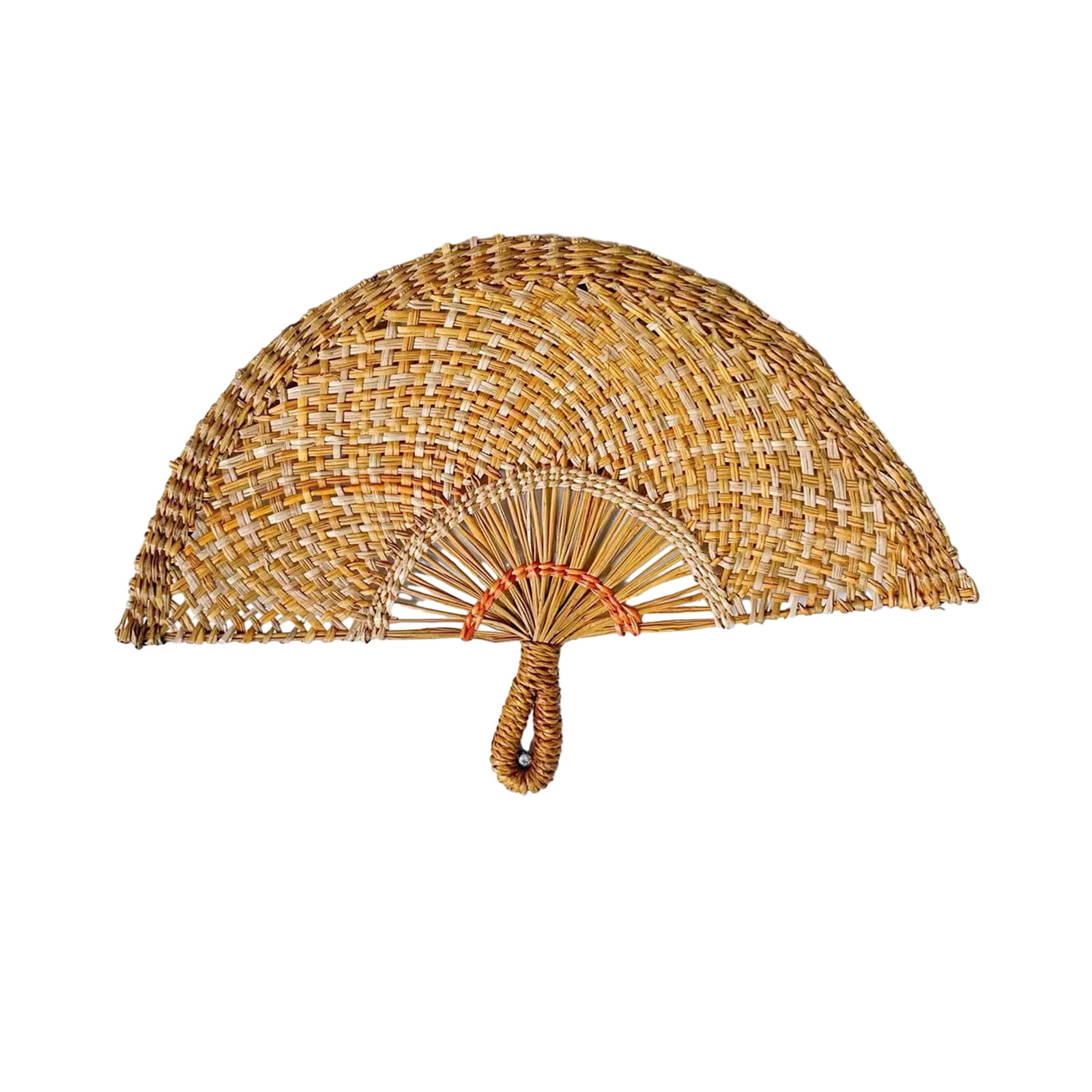 UNTERING Natural Hand Woven Straw Fan for Cooling Wall Display and ...