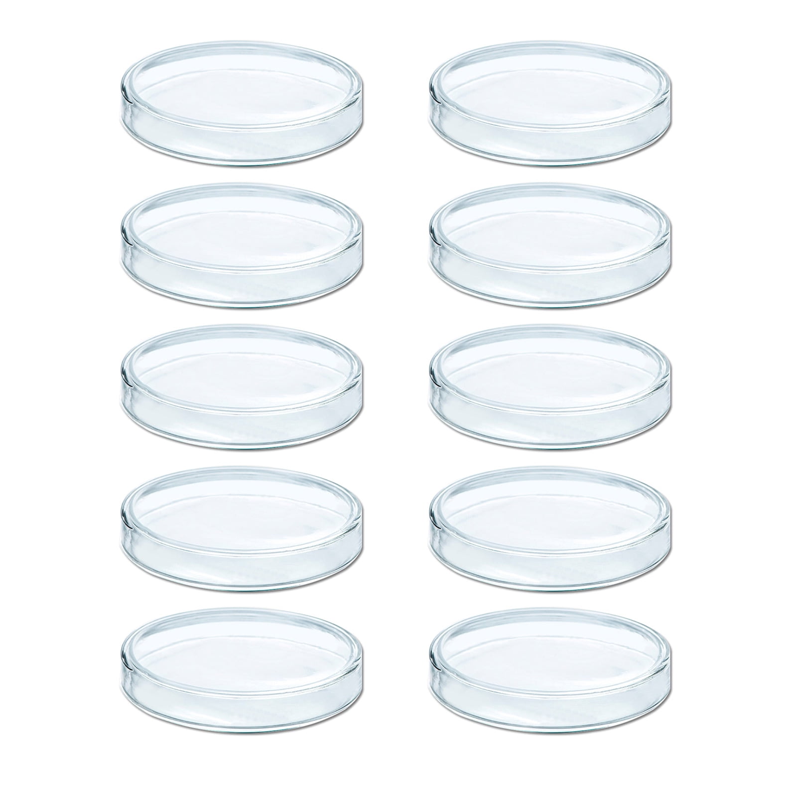 UNTERING Petri Dish 10PCS High Borosilicate Glass Petri Dishes for ...