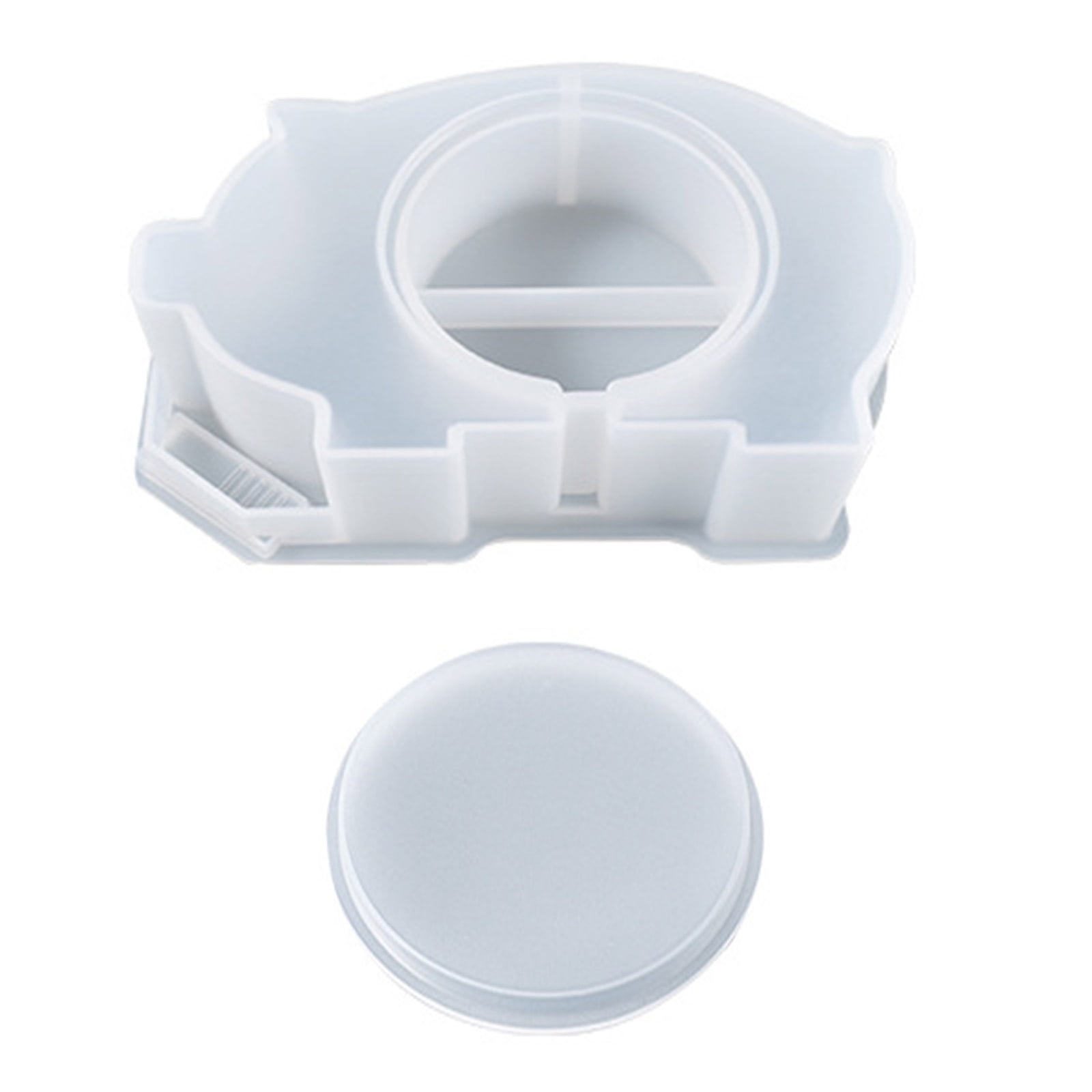 UNTERING Piggy Resin Mold Storage Elephant Hippo Whale Silicone Mold ...