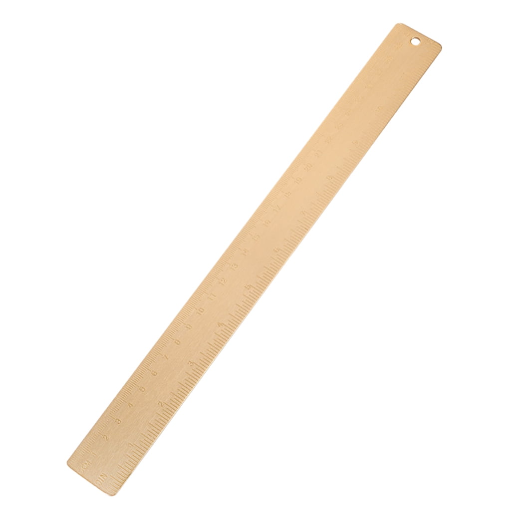 UNTERING Scale 12"/30cm Brass Ruler Geometry Math Measuring Tool for ...