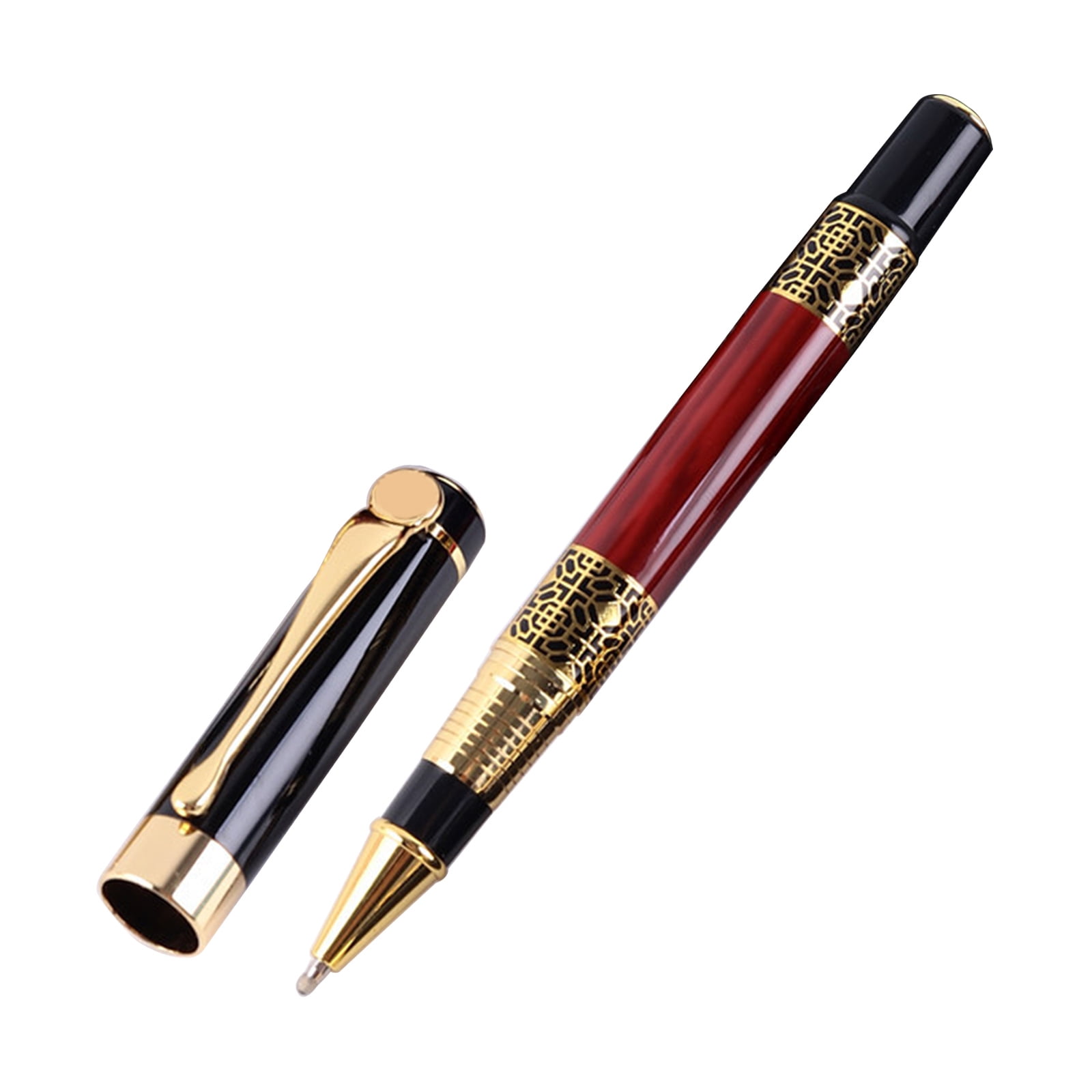 UNTERING Signing Pen Metal Wood Roller Ballpoint Pen Retro Fountain Pen ...