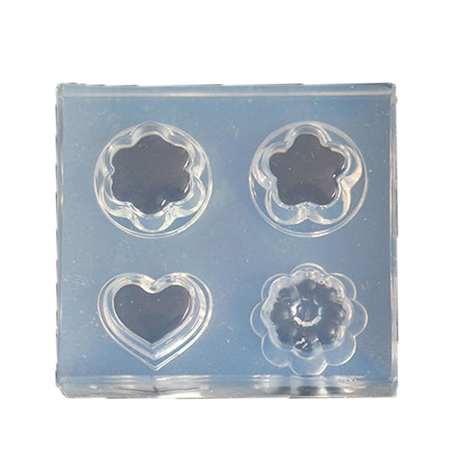 UNTERING Silicone Ornaments Moulds Heart Flower Shaped Silicone Hand ...
