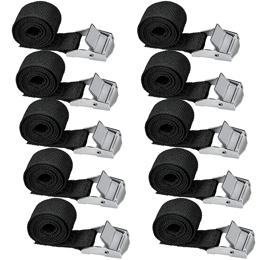 UNTERING Snap-On Straps 10 Pcs Black Lashing Straps with Clamping Lock ...