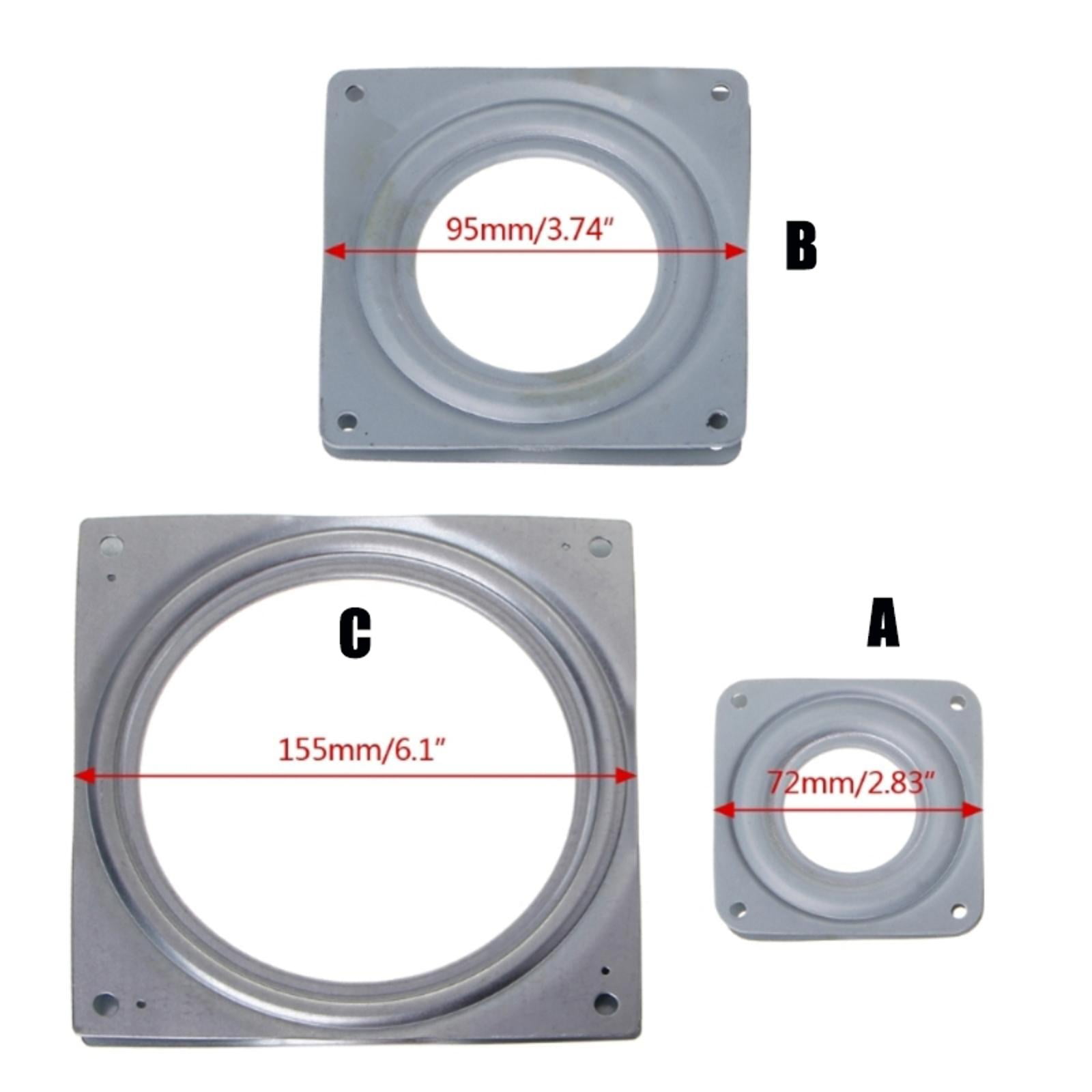 UNTERING Square Turntable Base Rotating Bearing Plate Heavy Duty Plate ...