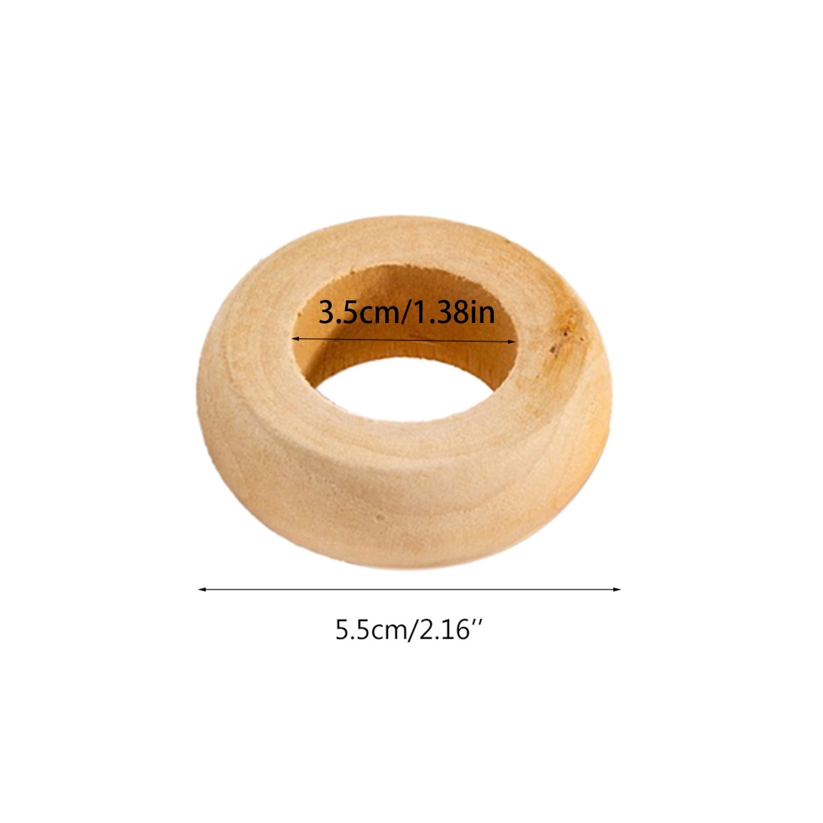 UNTERING Table Napkin Wooden Round Napkin Rings for Wedding Banquet ...
