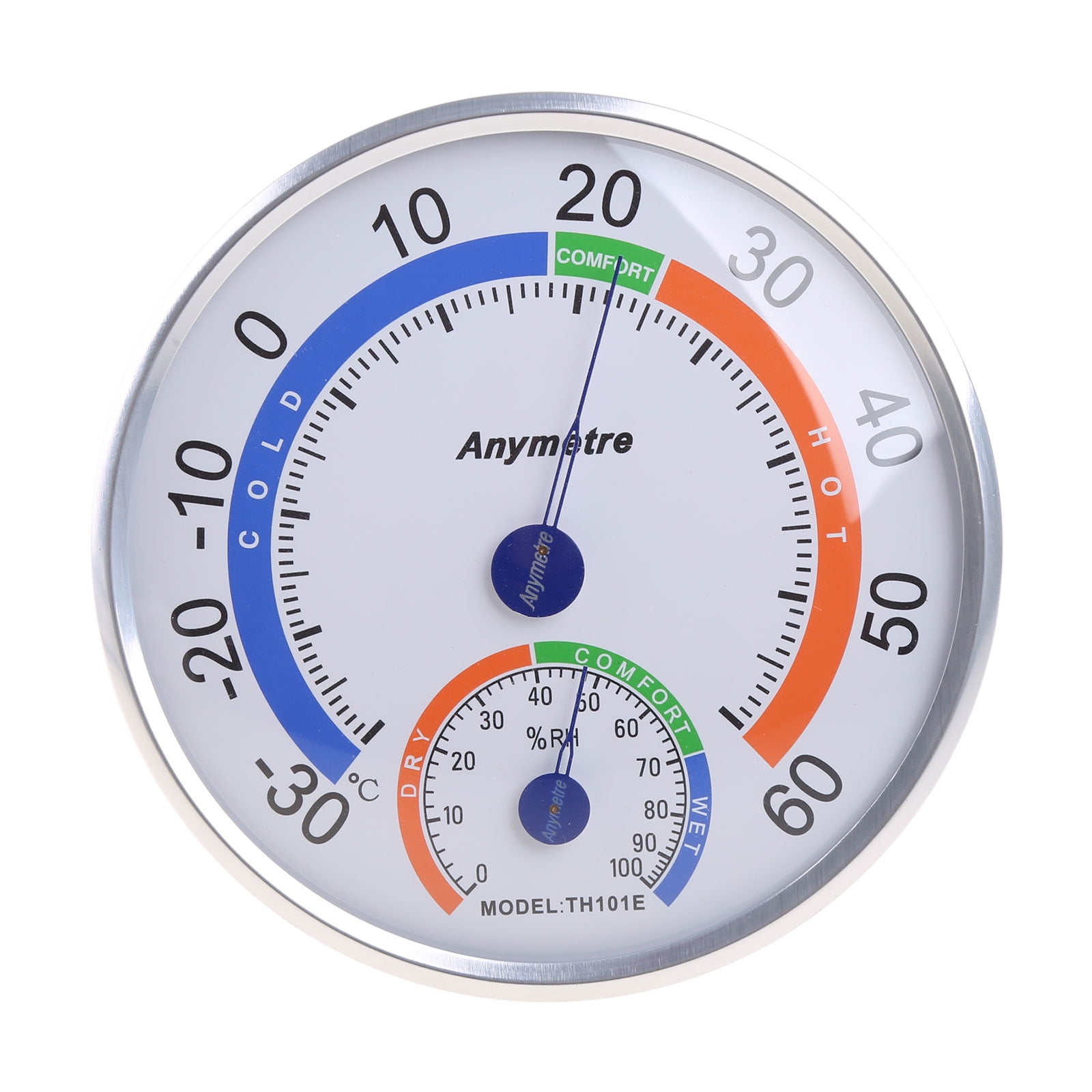 UNTERING Thermometer Round Indoor Outdoor Hygrometer/Thermometer ...