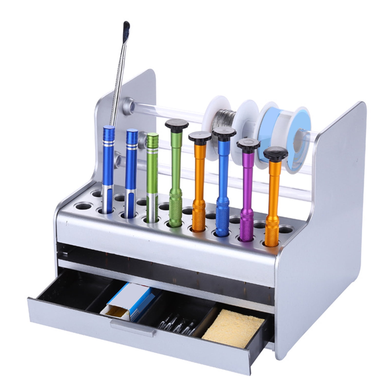 UNTERING Tool Box Multi-Functional Screwdriver Organizers Storage Rack ...