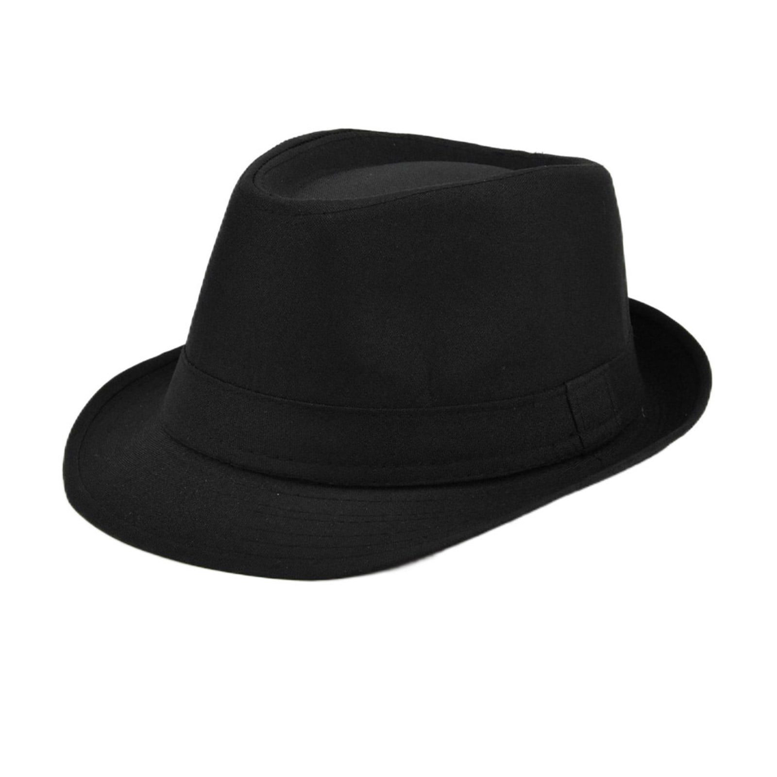 UNTERING Top Hat Felt Small Brim Hat Britain Gentleman Hat Felt ...