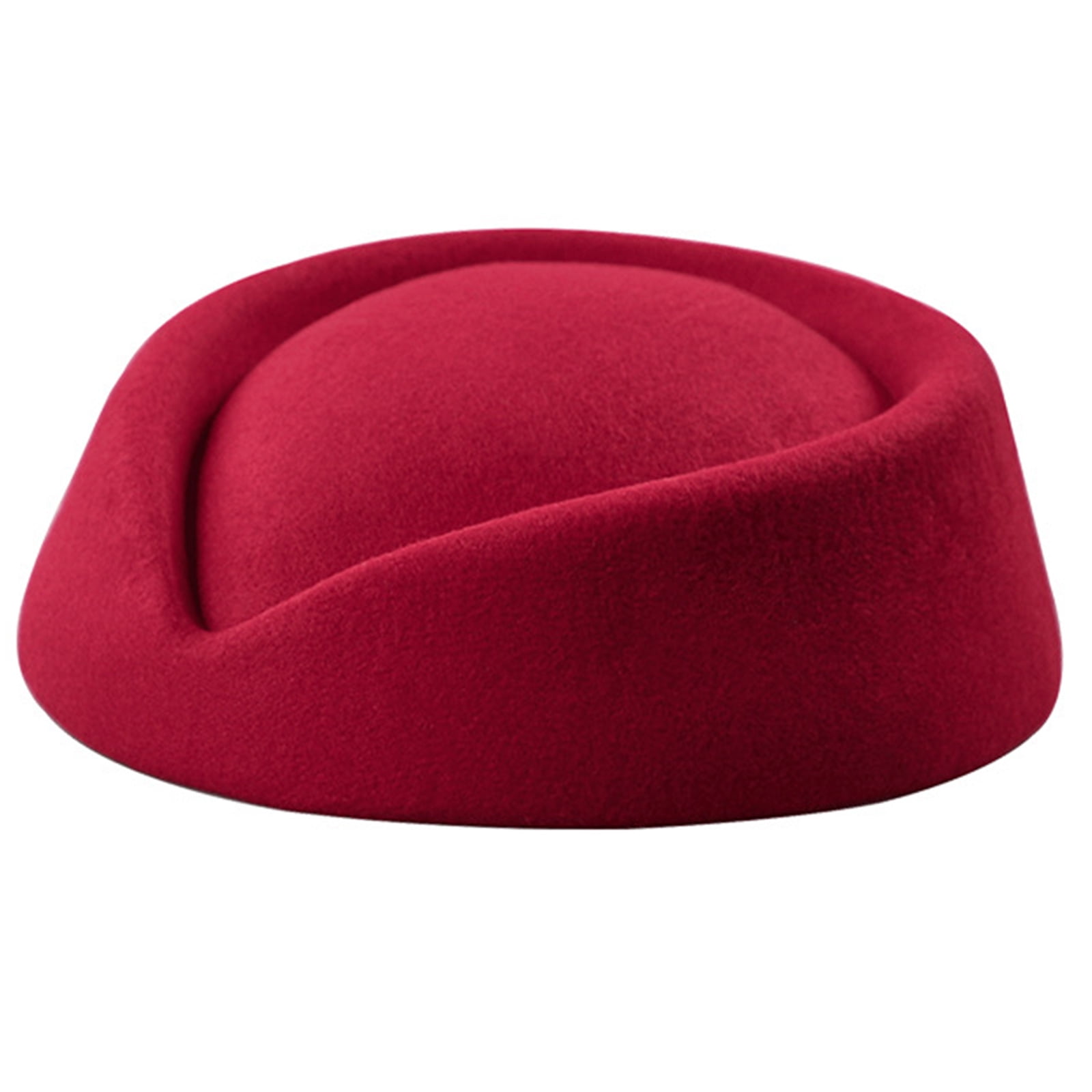 UNTERING Top Hat Solid Color Female Flight Attendant Hat Sweet Business ...