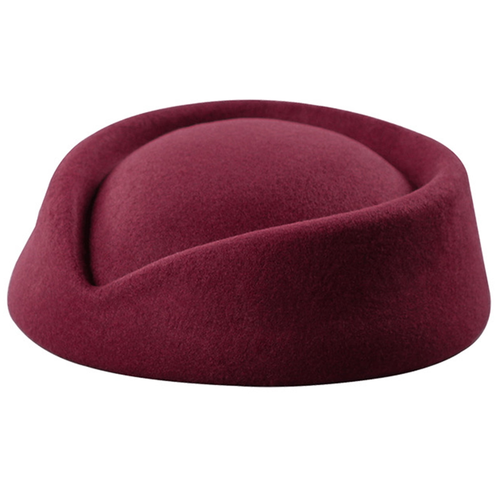 UNTERING Top Hat Solid Color Female Flight Attendant Hat Sweet Business ...