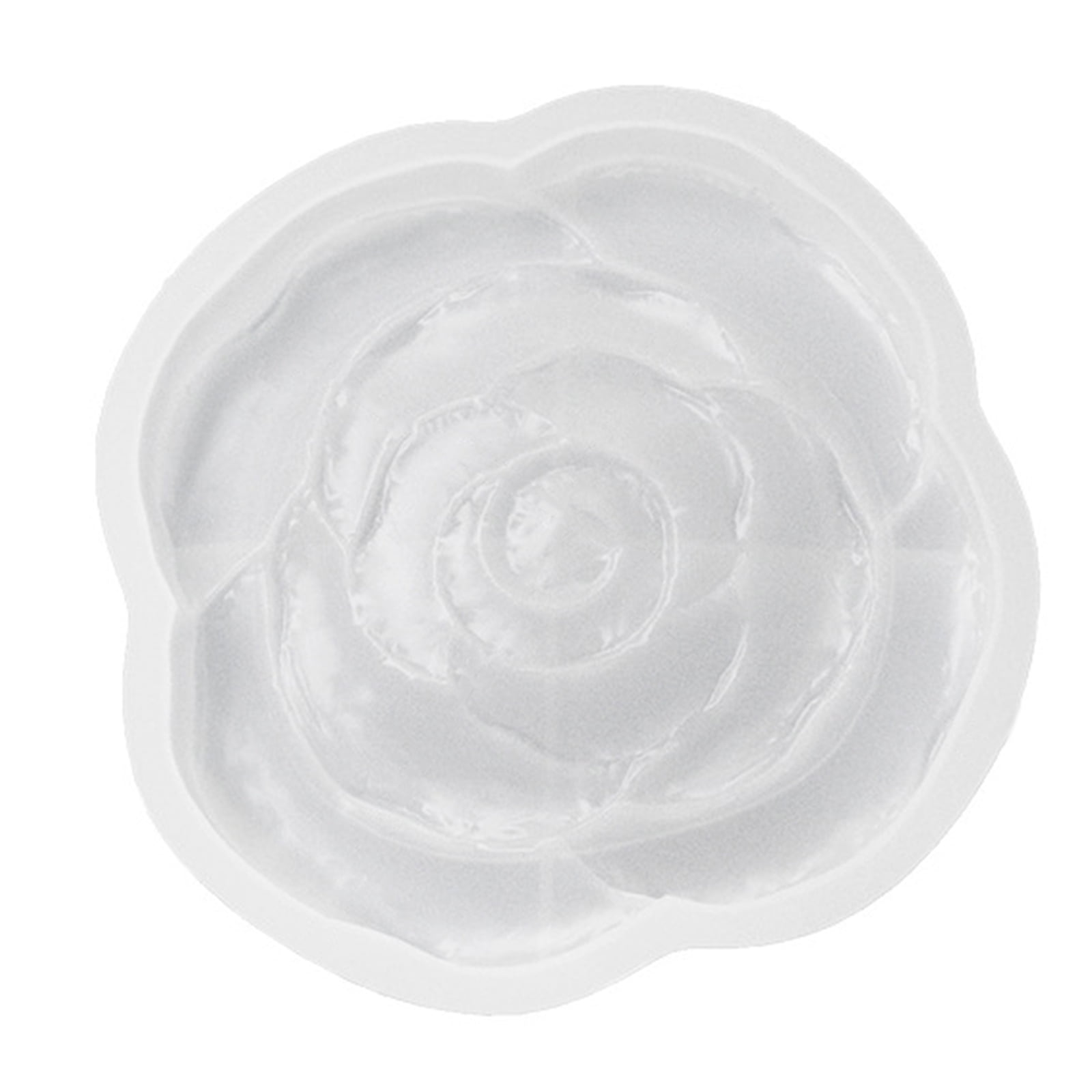 UNTERING Tray Molds Cup Pad Molds Epoxy Resin Molds Rose Shaped Coaster ...