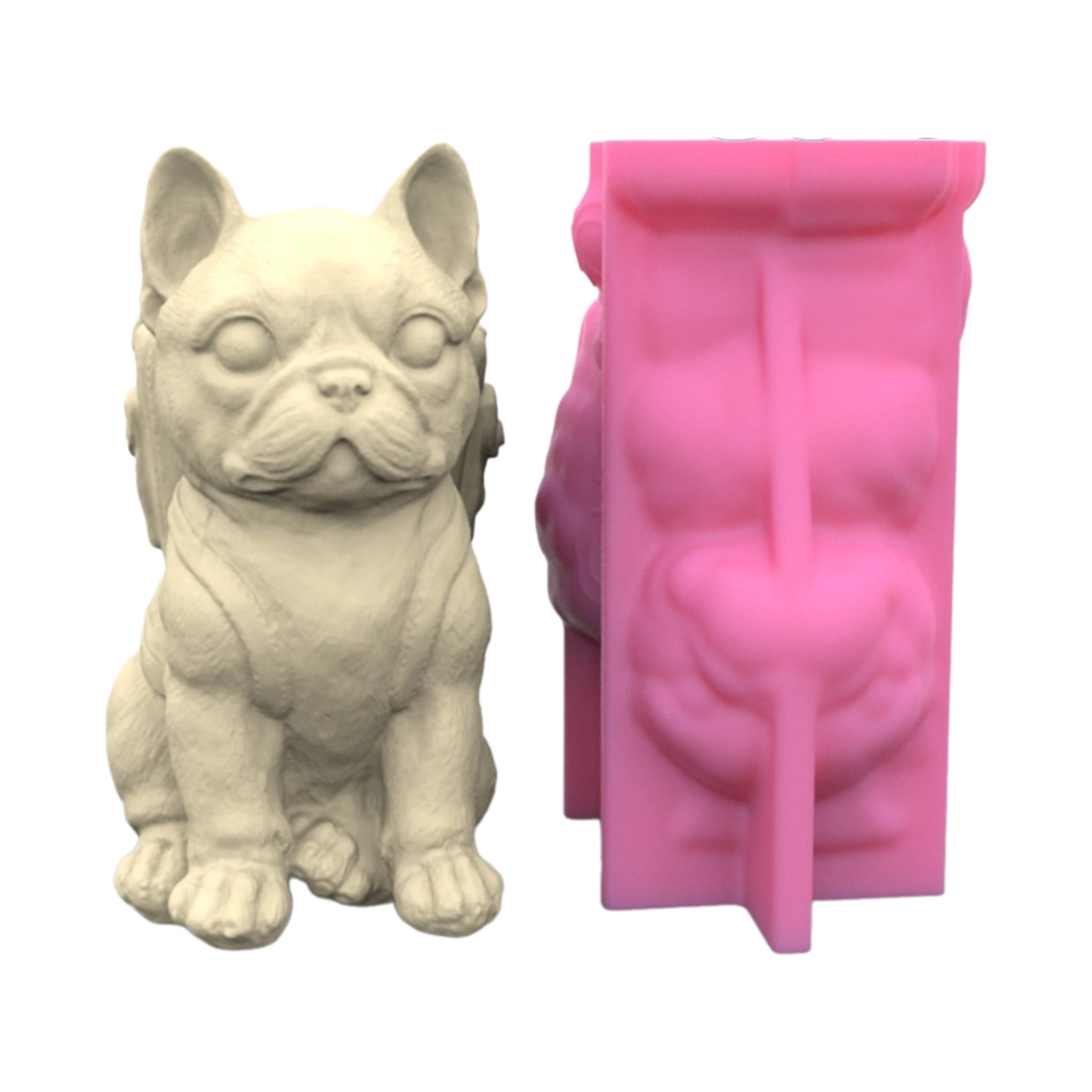 UNTERING Unique Silicone Mould 3D Flower Molds Cute Dog Shaped Pen ...