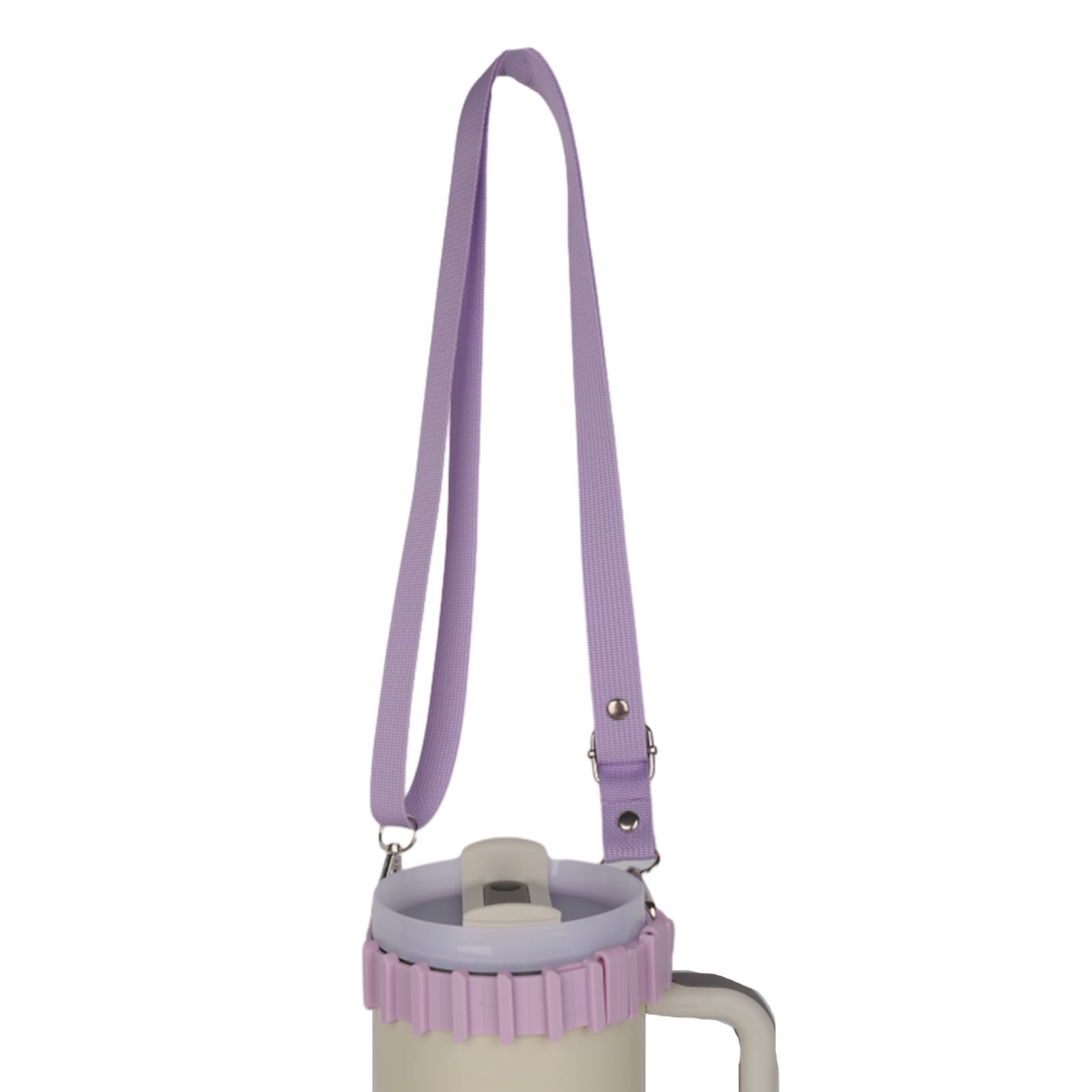UNTERING Water Bottle Handle Silicone Sling Holder with Shoulder Strap ...