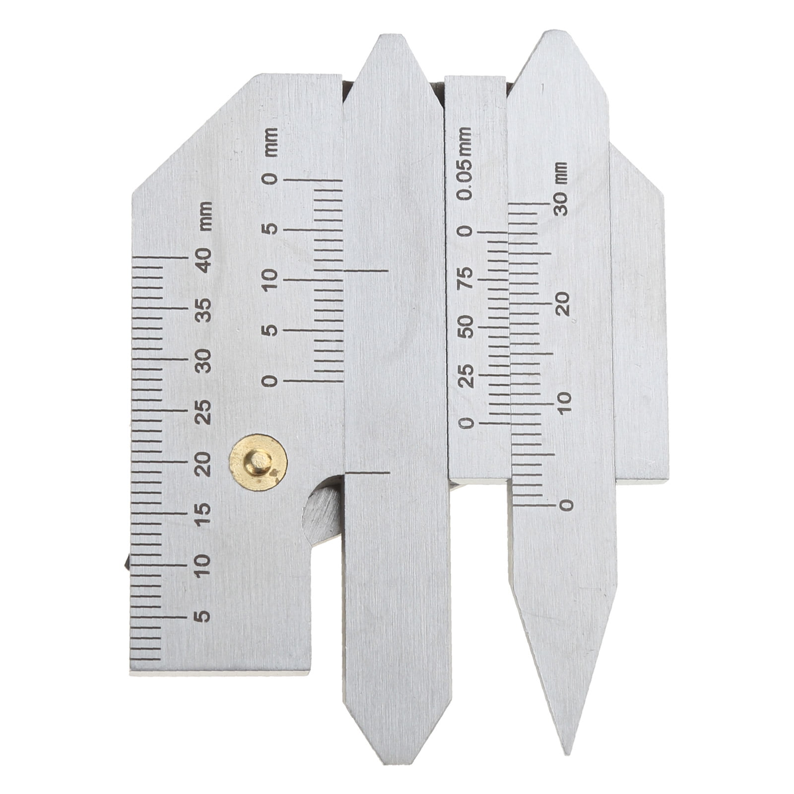 UNTERING Welding Inspection Ruler Stainless Steel 0-75mm Weld Seam Gauge-Welding Inspect-Ruler ...
