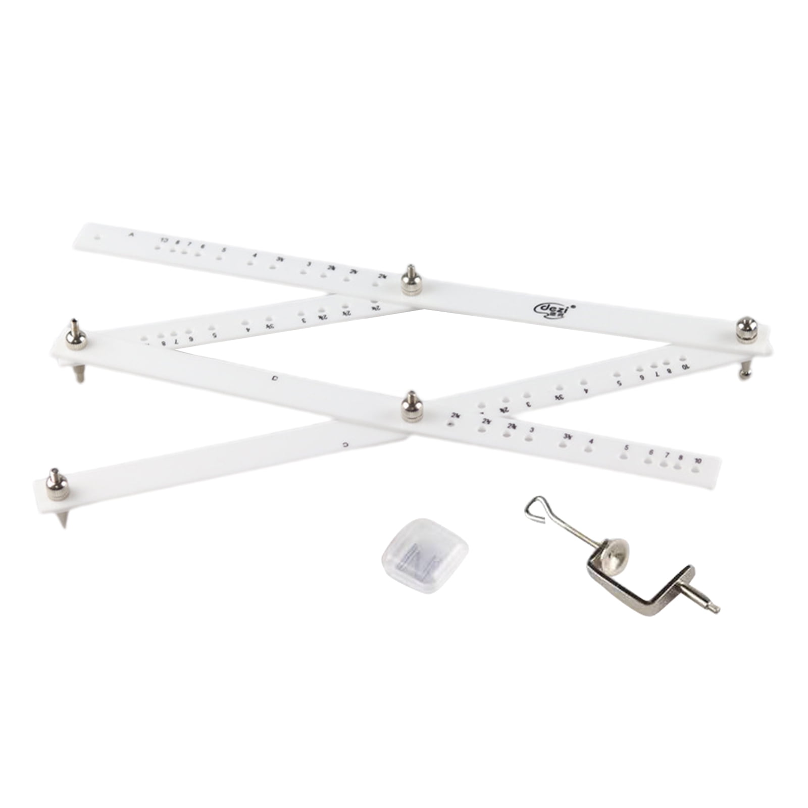 UNTERING Zoom Drawing Ruler 10x Magnifier Ruler Folding Plastic Ruler ...