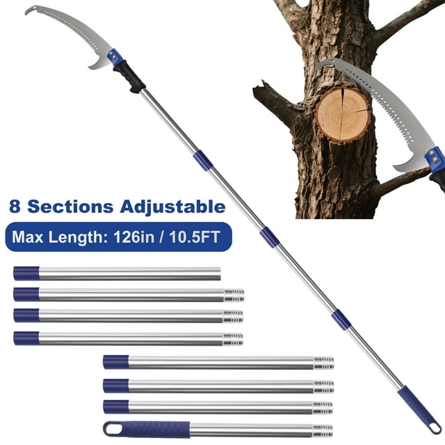 UNTIMATY 10.5 ft Pole Saw for Tree Trimming, Long Extension Pruning Saw ...