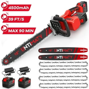 Bauer 20V Cordless Chainsaw 10" Bar, Battery-Powered Brushless (Tool ...