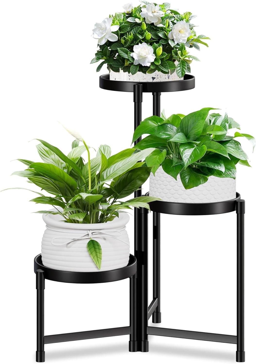 UNTIMATY 3 Tier Foldable Plant Stand Plant Shelf Outdoor Plant Stand ...