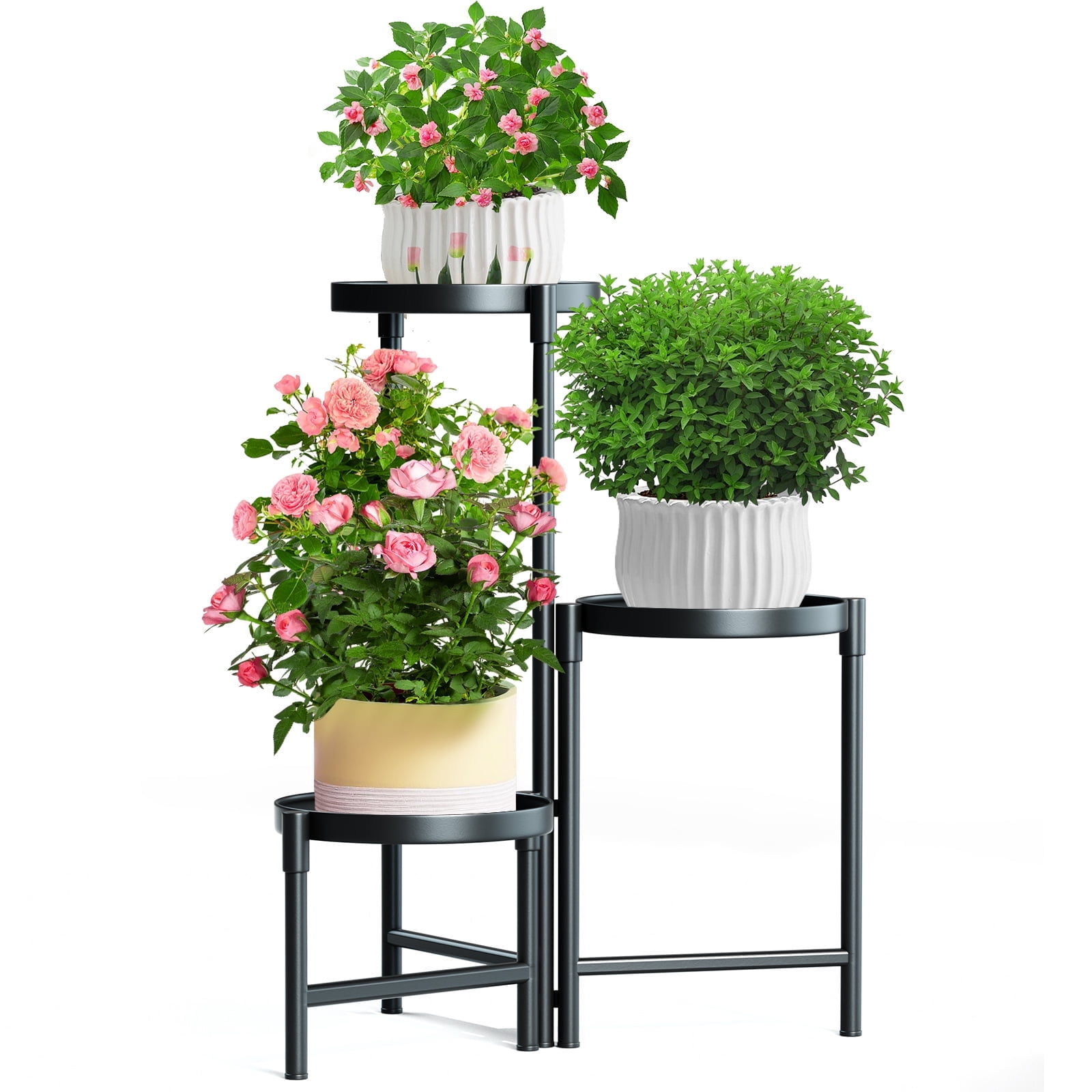 UNTIMATY 3 Tier Foldable Plant Stand Plant Shelf Outdoor Plant Stand ...