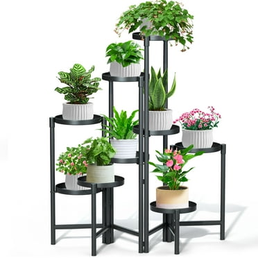 Zzbiqs 5 Tier Metal Vertical Plant Stand & Storage Rack, Multi-use ...
