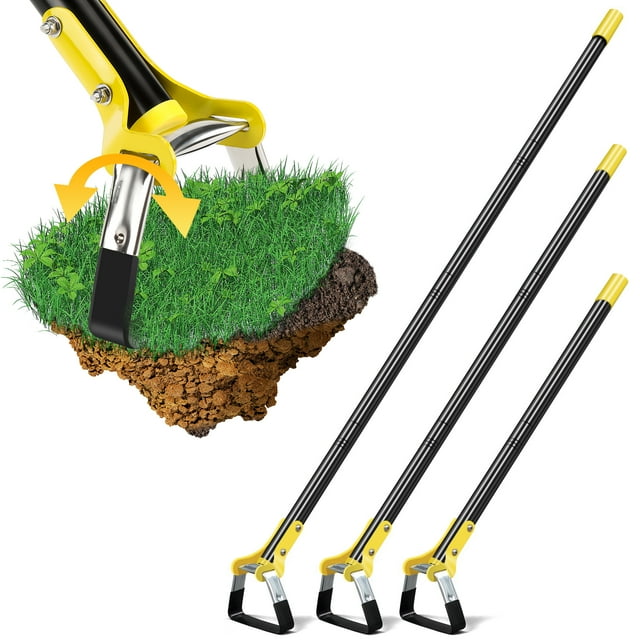 UNTIMATY 47 Inch Garden Hoe Tool, Heavy Duty Handheld Stirrup Hoes for ...