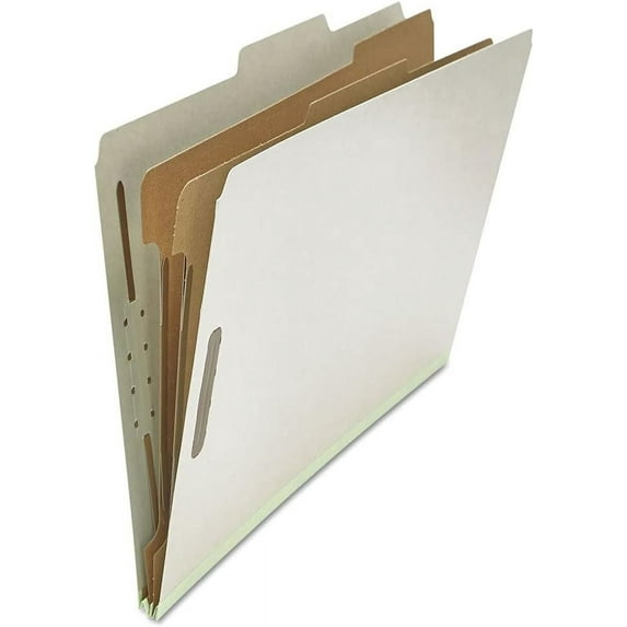 UNV10282 6-Section 2-Divider Pressboard Classification Folders - Legal ...