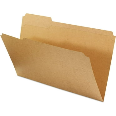 Pendaflex Two-Ply Dark Kraft File Folders 1/3 Cut Top Tab Legal Brown ...