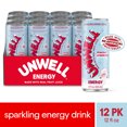 Unwell Sparkling Energy Drink, Natural Caffeine, 3g Sugar - Frosted ...