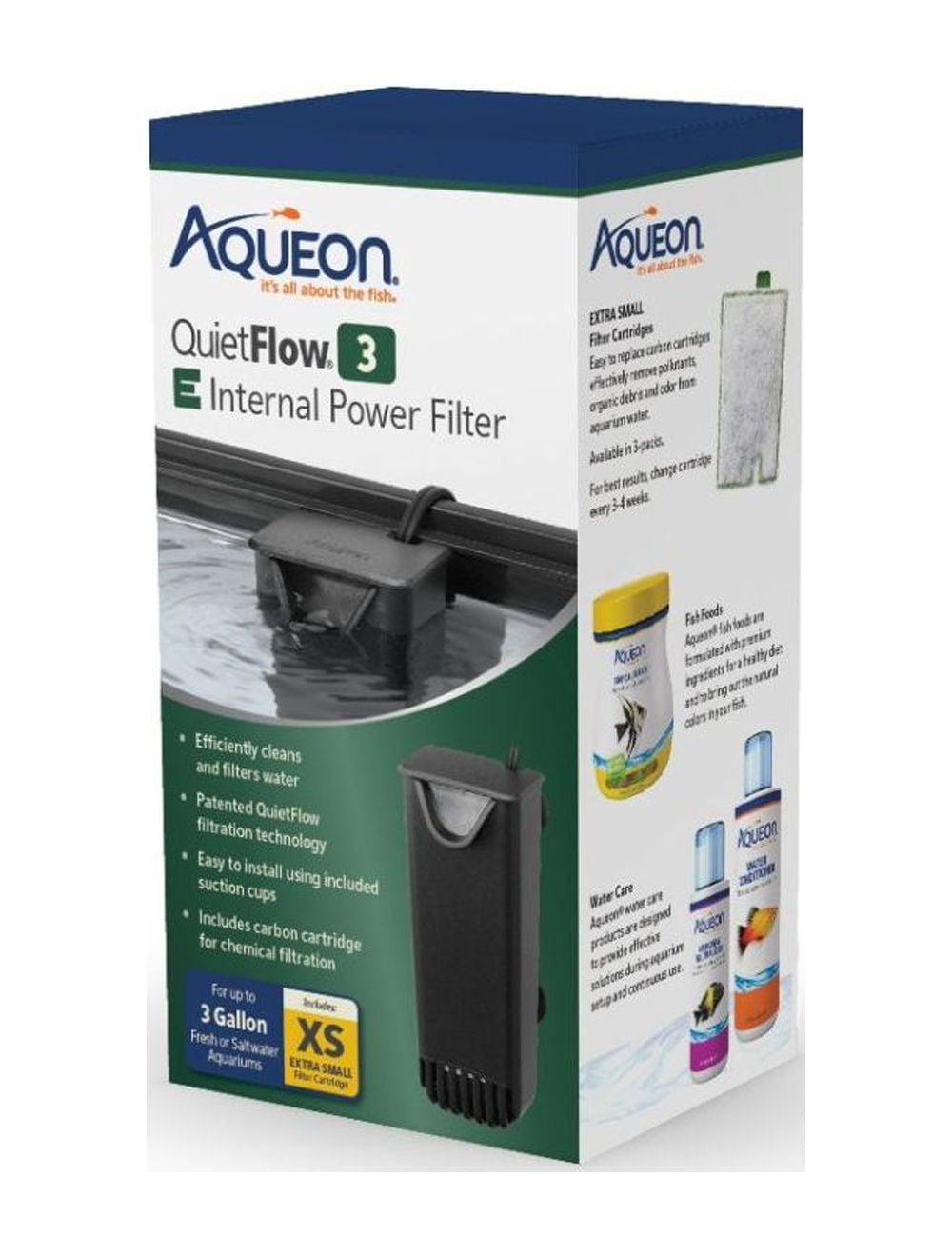 UNbranded Aqueon Quietflow E Internal Power Filter 3 Gallons - Walmart.com