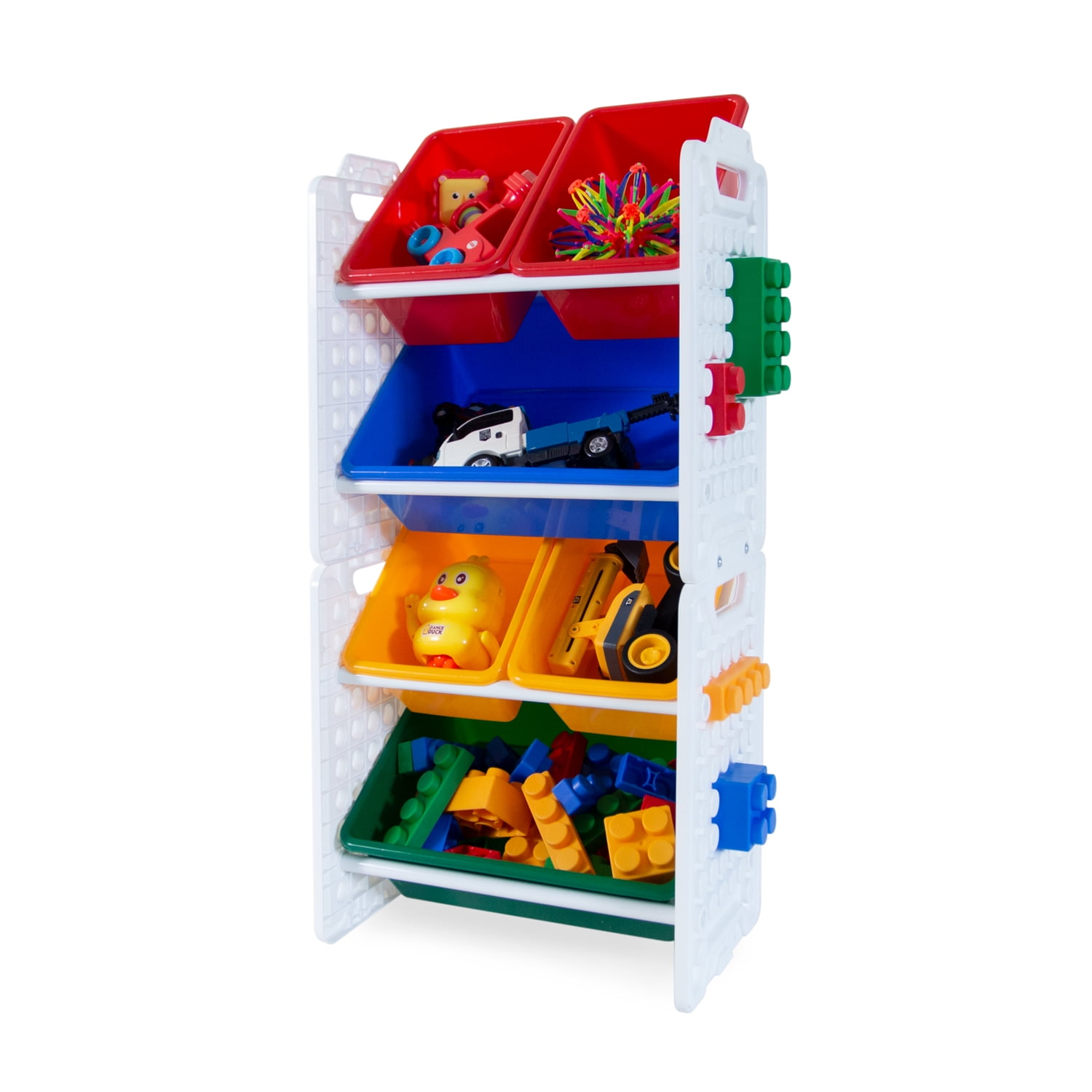 UNiPLAY Toy Organizer With 6 Removable Storage Bins, Multi-Bin ...