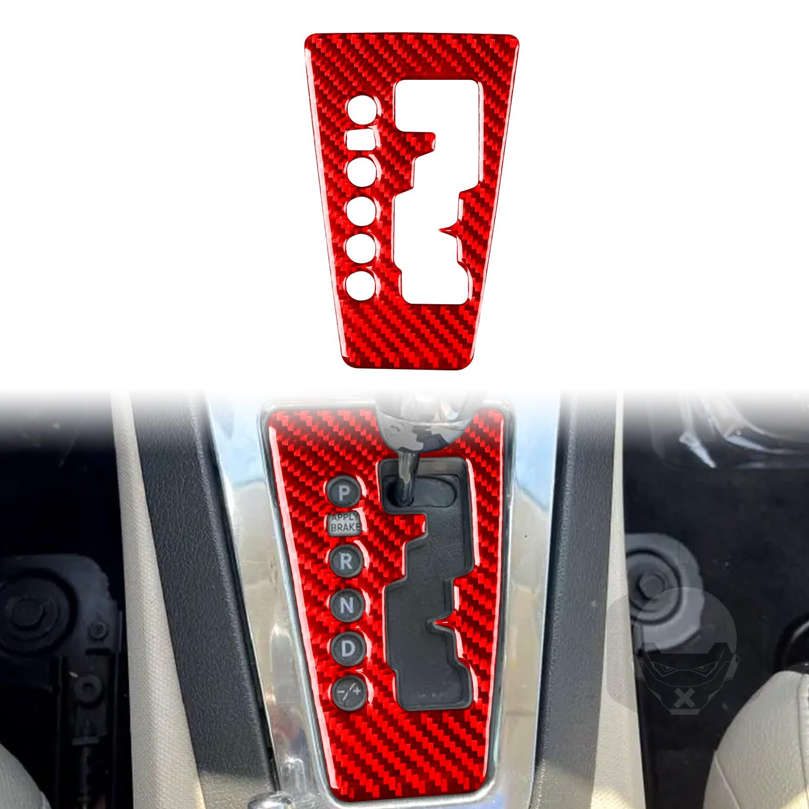 UOADA Car Center Console Gear Shift Panel Cover Carbon Fiber Gear ...