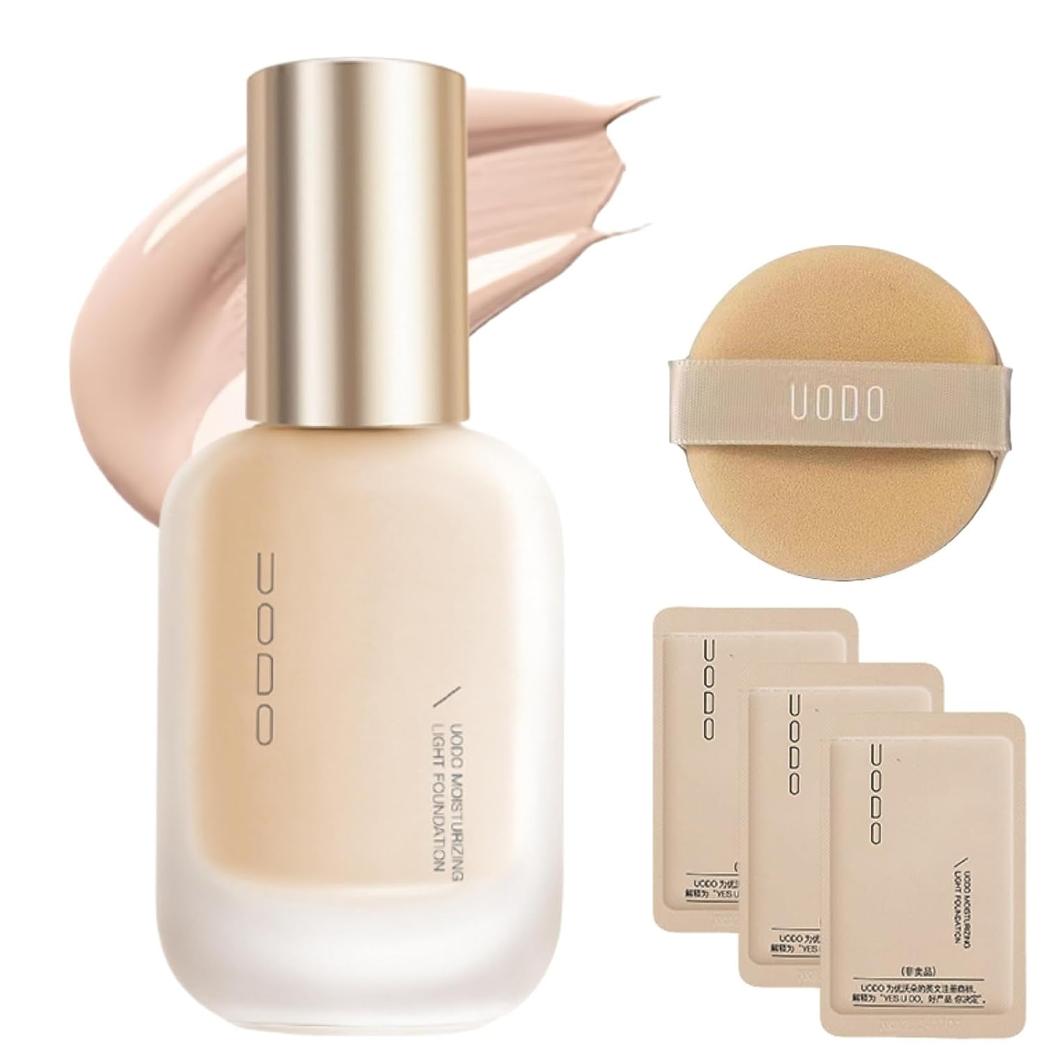 UODO Foundation, Base Uodo Liquid Foundation, Uodo Moisturizing Light Foundation, Gauze Beauty ...