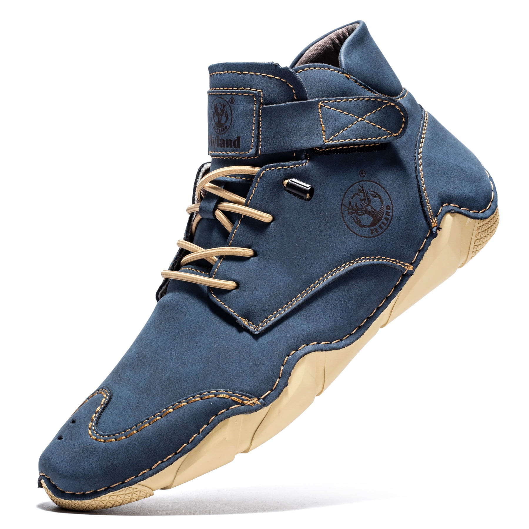 UOFEIY Fashion Men's Ankle Boots Male Handmade Leather Shoes - Walmart.com
