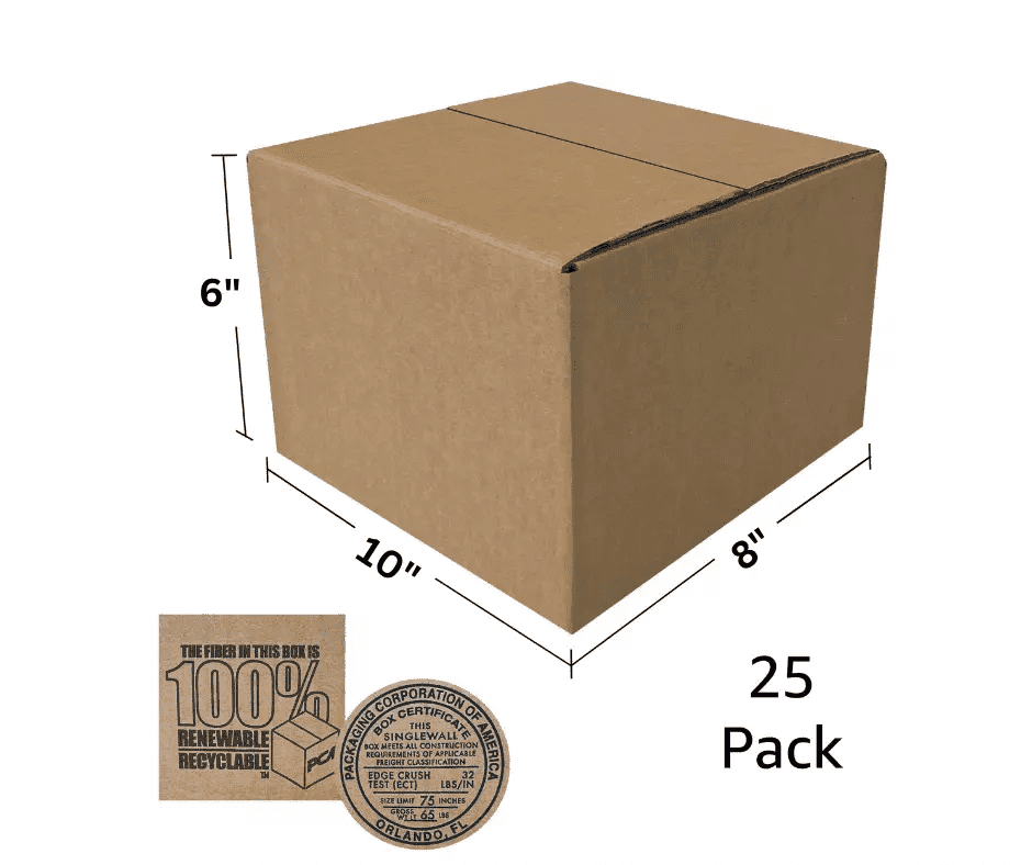 UOFFICE StarBoxes Corrugated Shipping Boxes, Single Wall, Standard, 10 ...