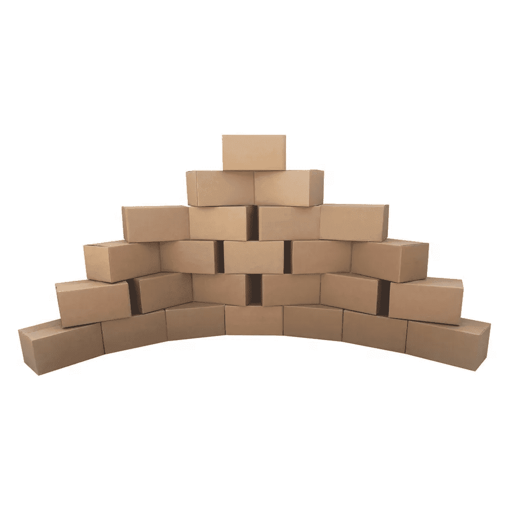 UOFFICE Foldable Single Wall Standard Moving Boxes, 16" x 12" x 8", 50 ...