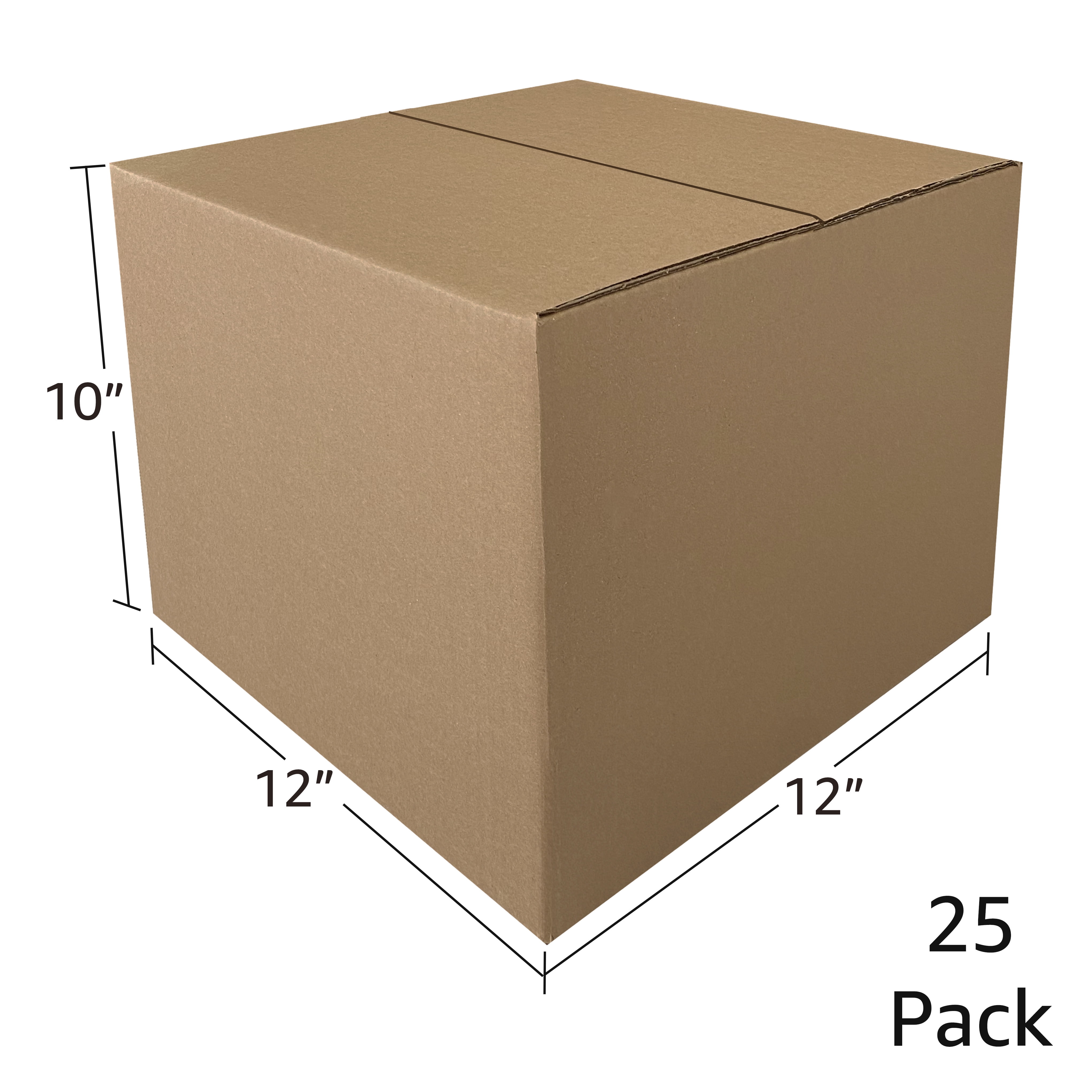 "UOFFICE Medium Bulk Flat Carton, Corrugated Boxes 12"" x 12"" x 10 ...