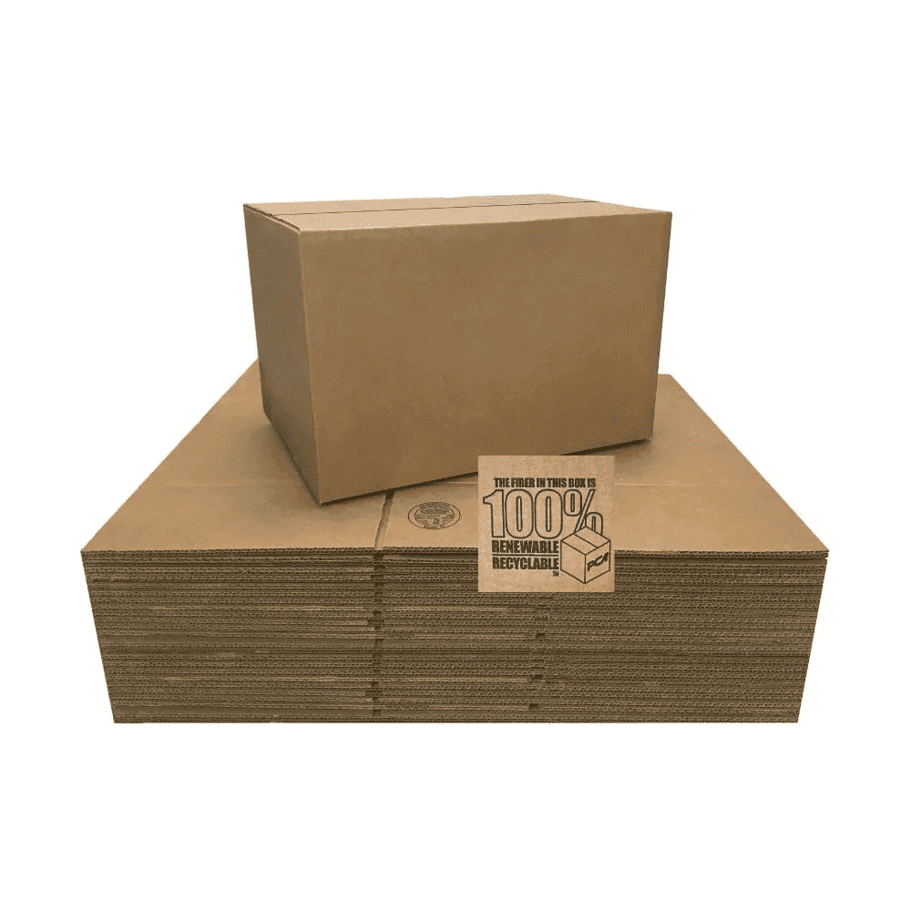 UOFFICE Corrugated Boxes, Foldable, Single Wall, Standard, Shipping ...