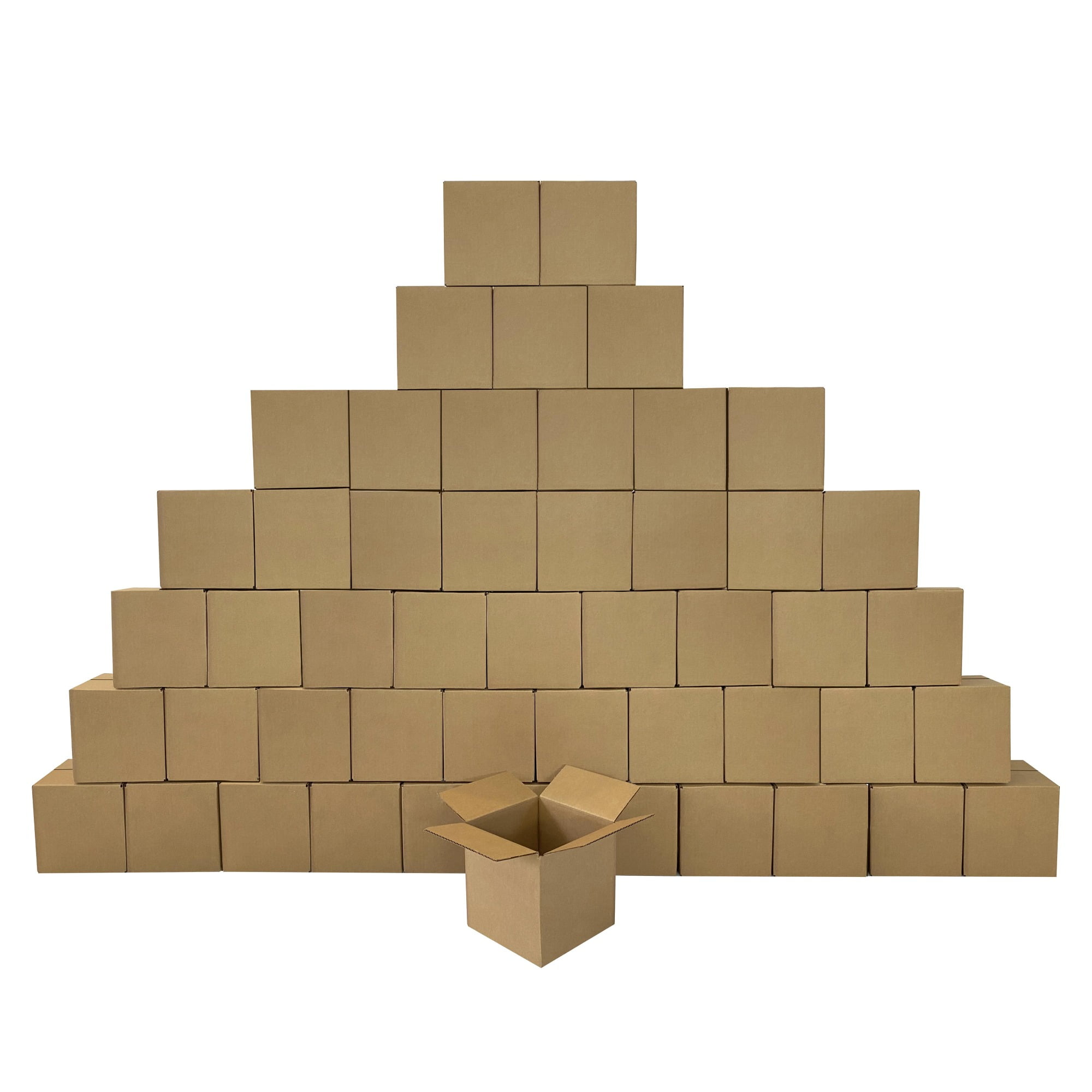 UOFFICE Corrugated Boxes 4" x 4" x 4" Cube Boxes Pack of 50 Single Wall ...