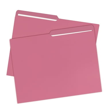 Smead Colored File Folders 1/3-Cut Tabs Pink 100/BX Letter (12643 ...