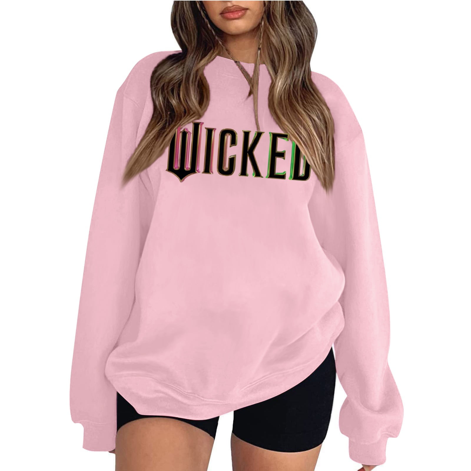 UOFOCO Wicked Merch Sweatshirts for Women Crewneck Loose Wicked Merch ...