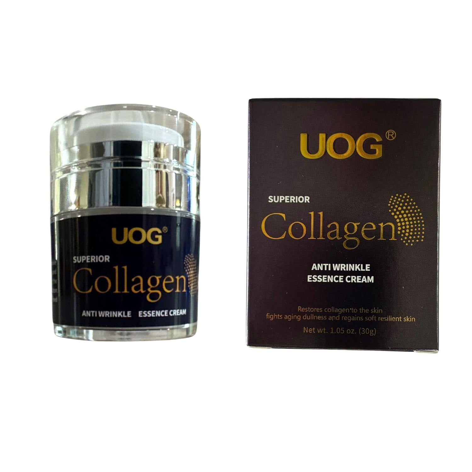 UOG Collagen Complex - Anti-Wrinkle Essence for Face & Neck. Ultimate Firming & Lifting ...