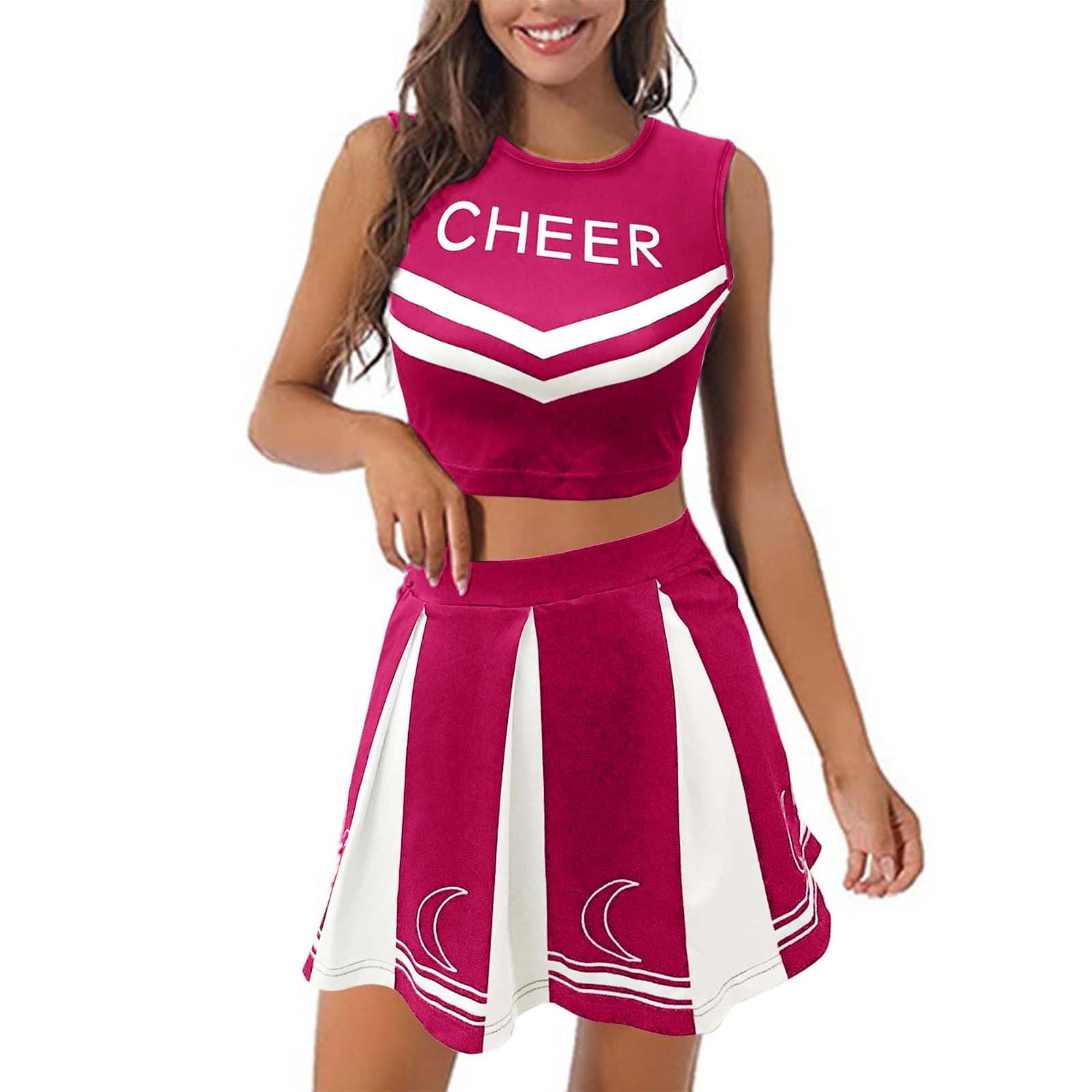 UOOEWR Cheerleading Costume Student Sports Day Cheerleading Costume ...