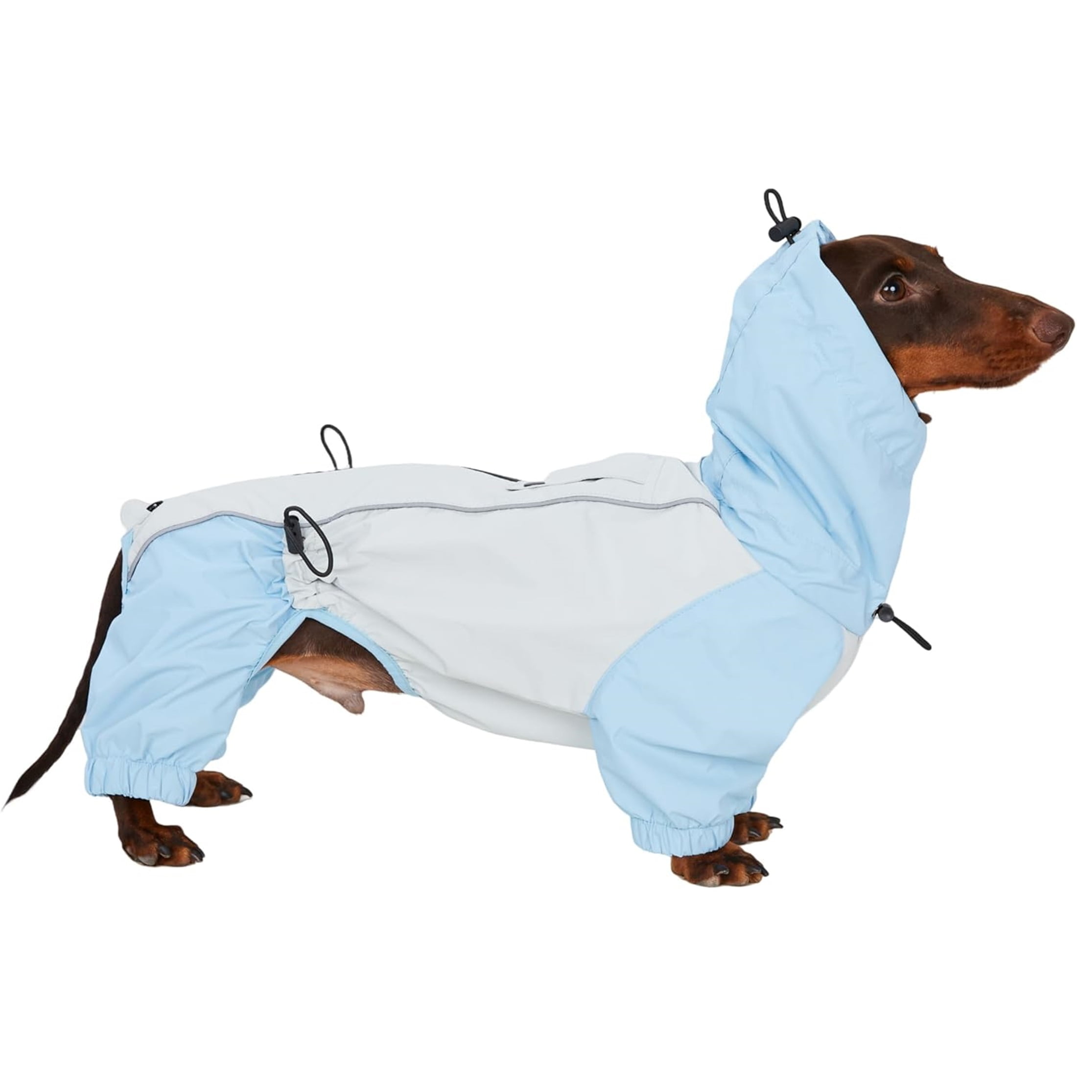UOSIA Dachshund Dog Raincoat with Legs, Waterproof Full Body Jacket ...