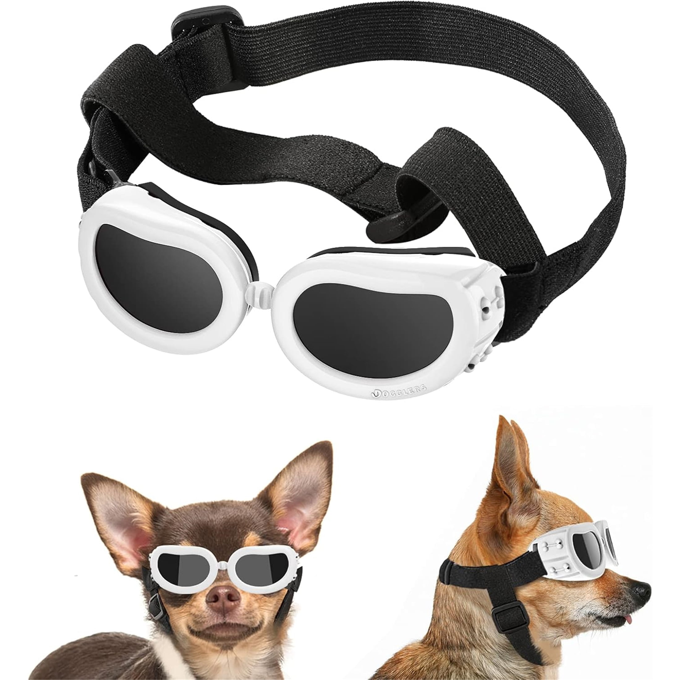 UOSIA Dog Sunglasses Small Breed Dogs Goggles UV Protection,Goggles for ...