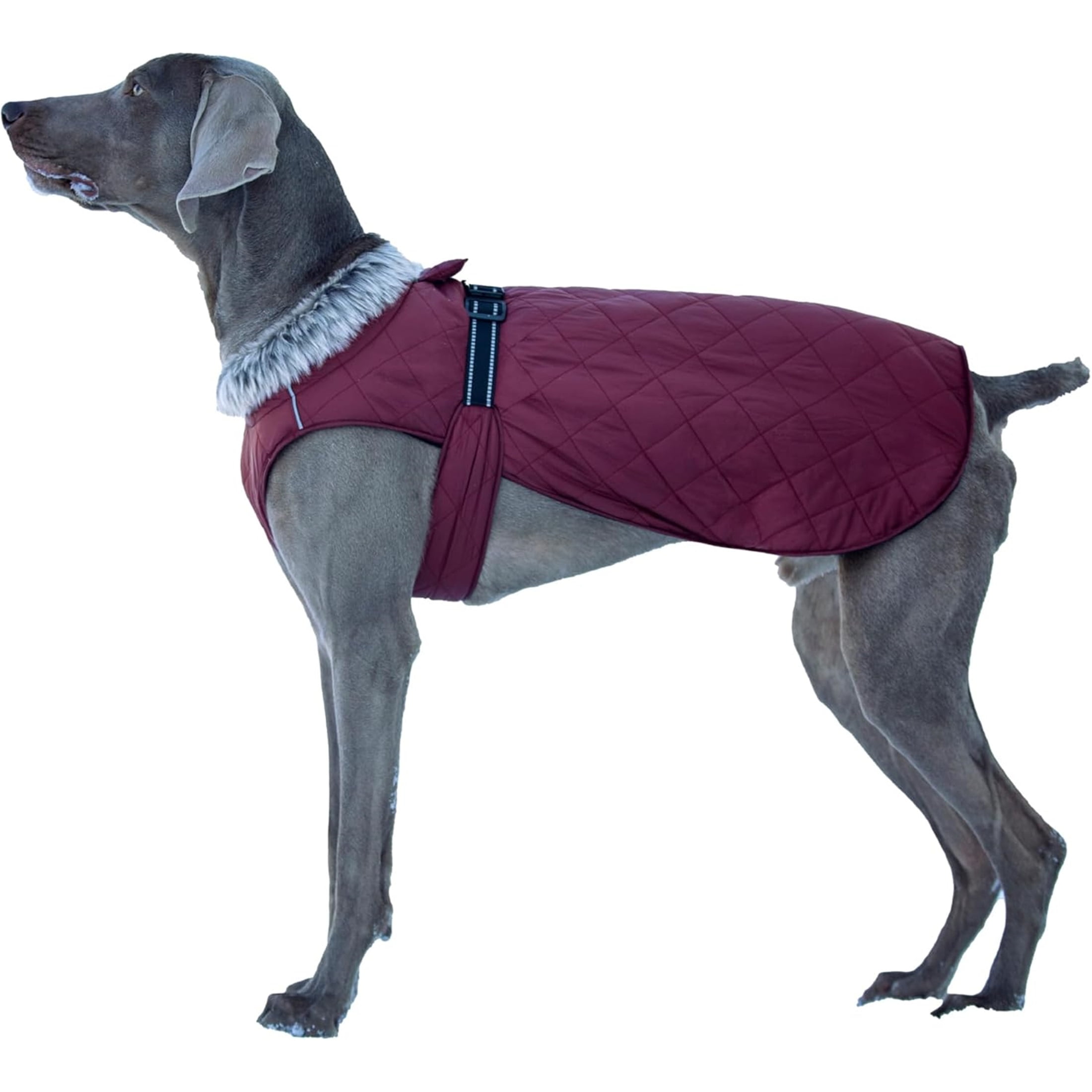 UOSIA Dog Winter Coat Fleece Lined Jacket for Large Dogs Cold Weather ...
