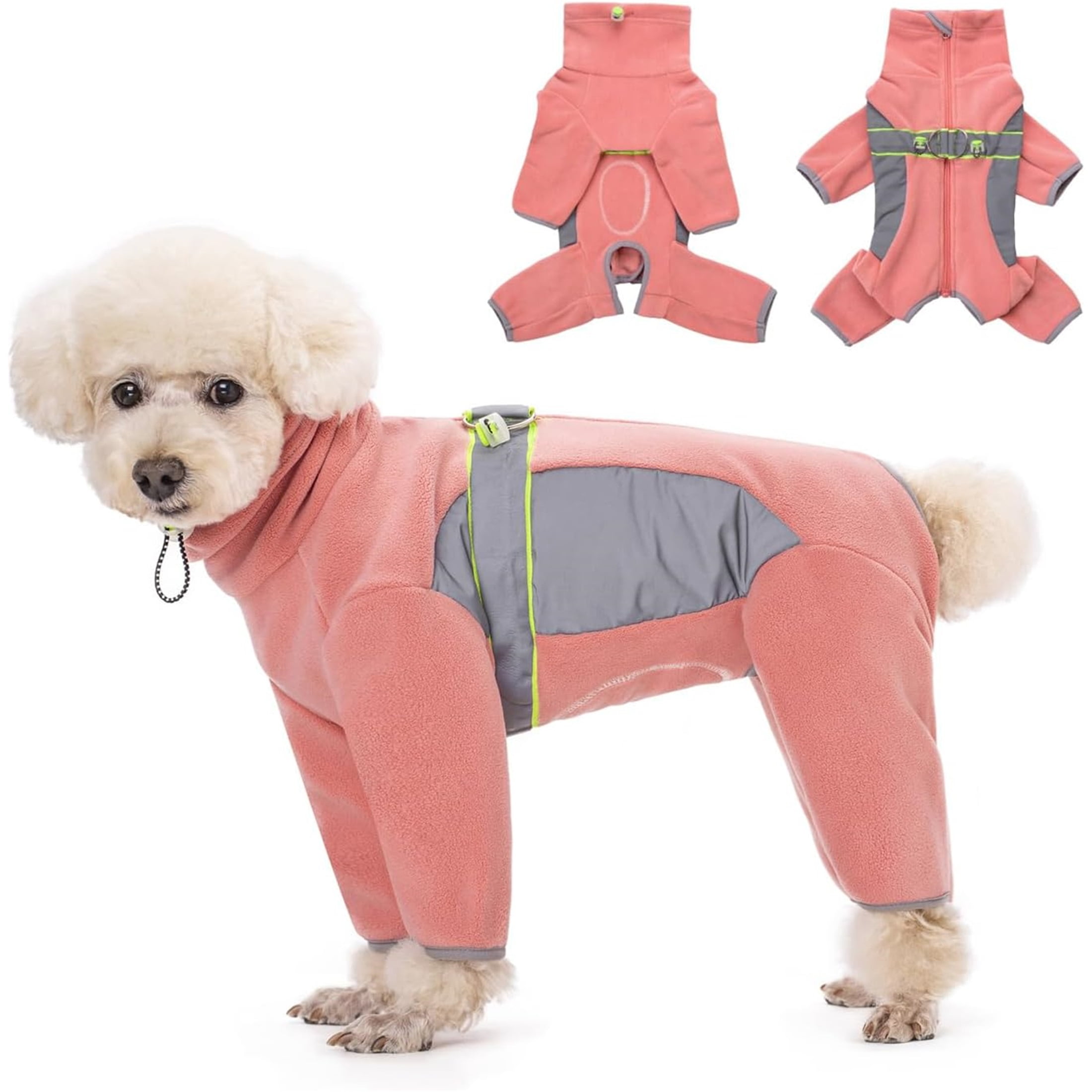 UOSIA Dog Winter Warm Coats 4-Legs Fleece for Small Medium Large Dogs ...