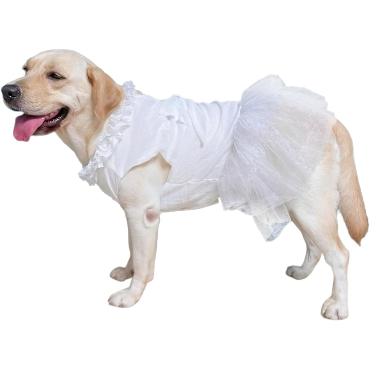 UOSIA Luxury Dog Tulle Princess Dress for Large Dogs Multi-Layer Lace ...