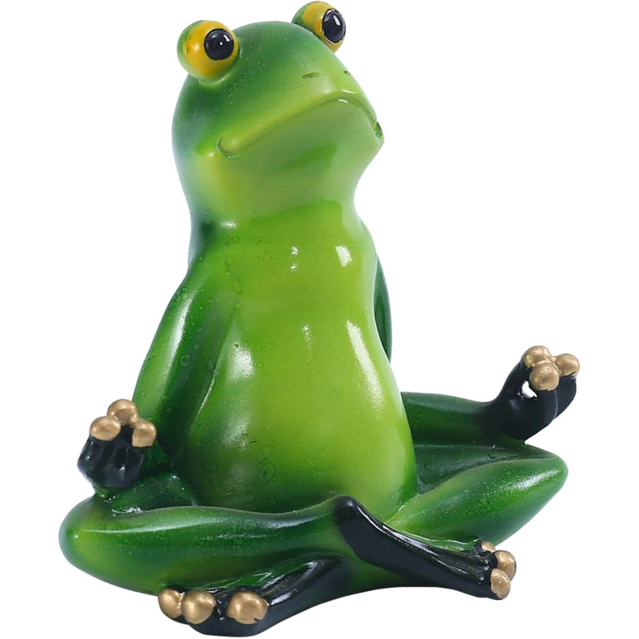 UOSIA Resin Yoga Frogs Figurine Decor, Yoga Pose Frog Sculpture Statue ...