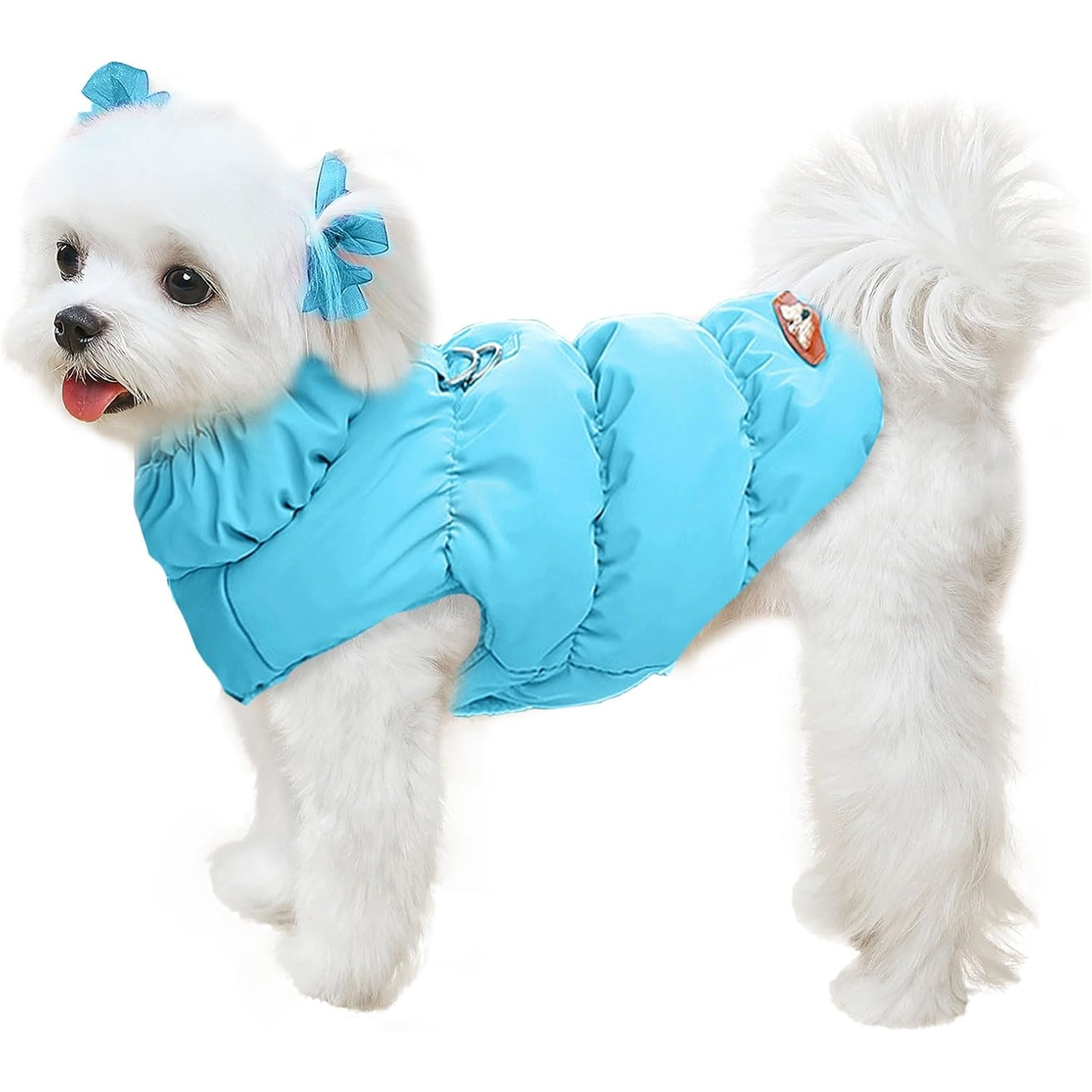 UOSIA Winter Warm Dog Jacket for Small Medium Dogs Cat Cold Weather ...